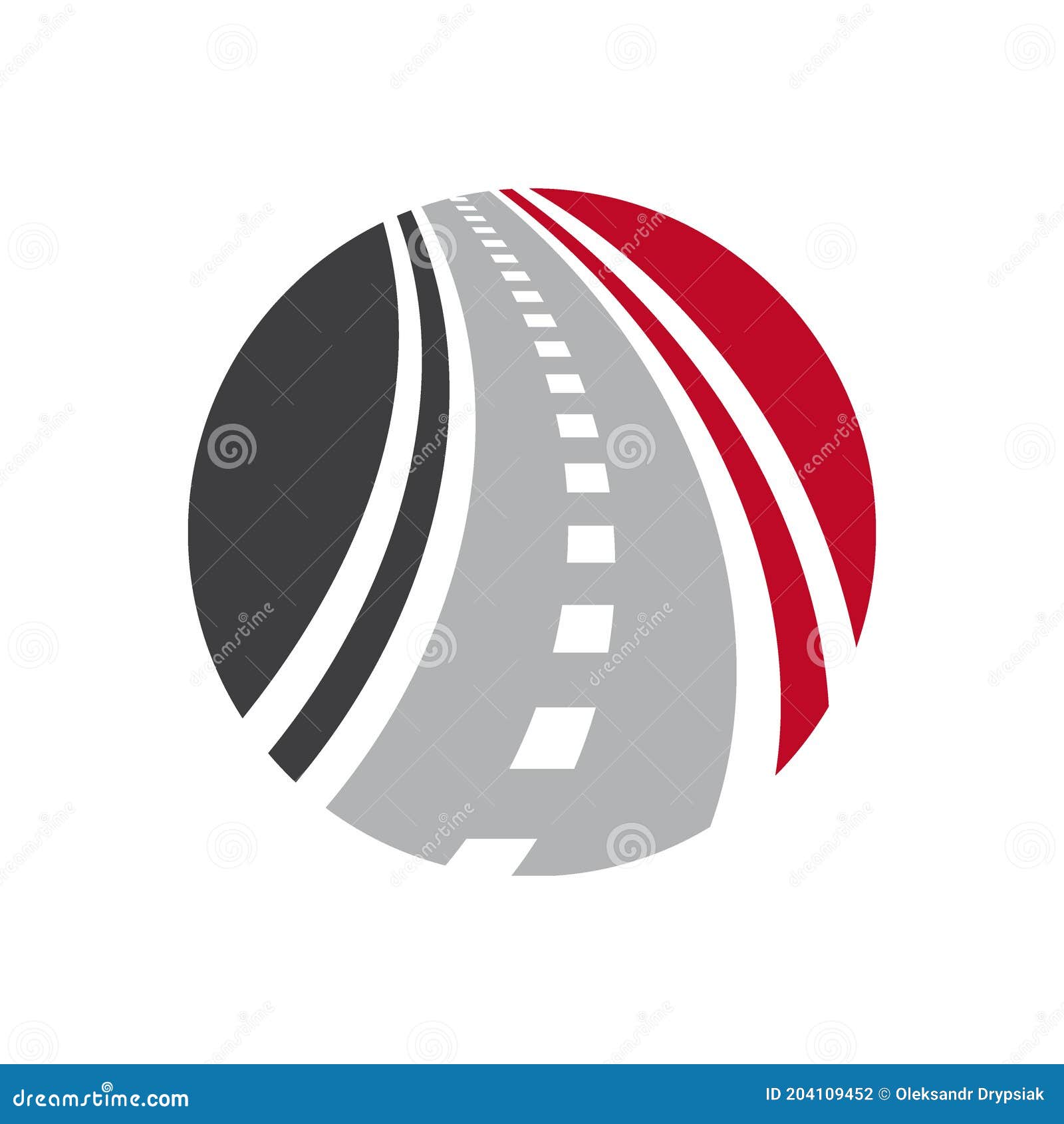 Vector Highway Logo Combination. Curved Road and Roadway Symbol Stock ...