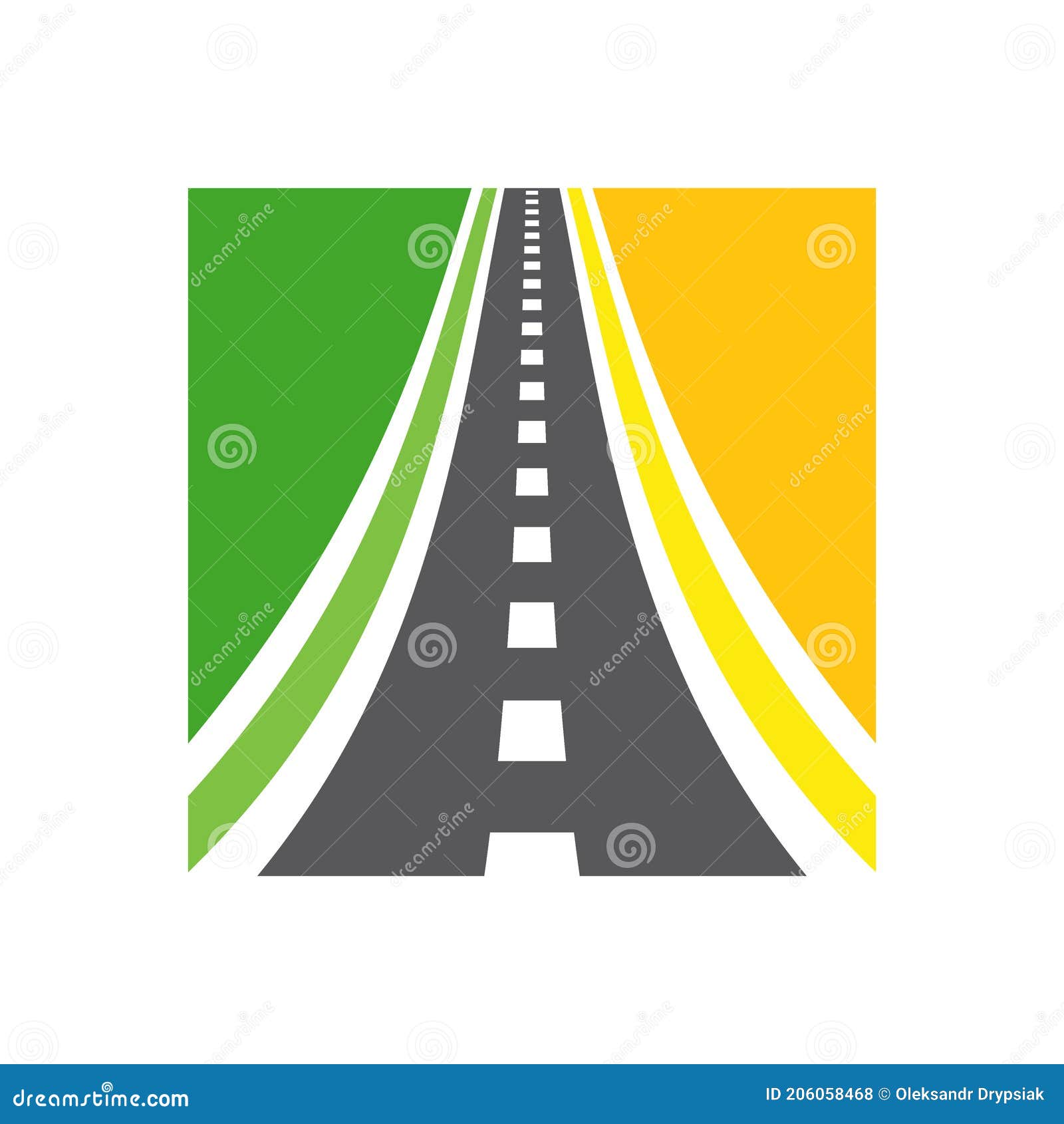 Vector Highway Logo Combination. Roadway and Pathway Symbol Stock ...
