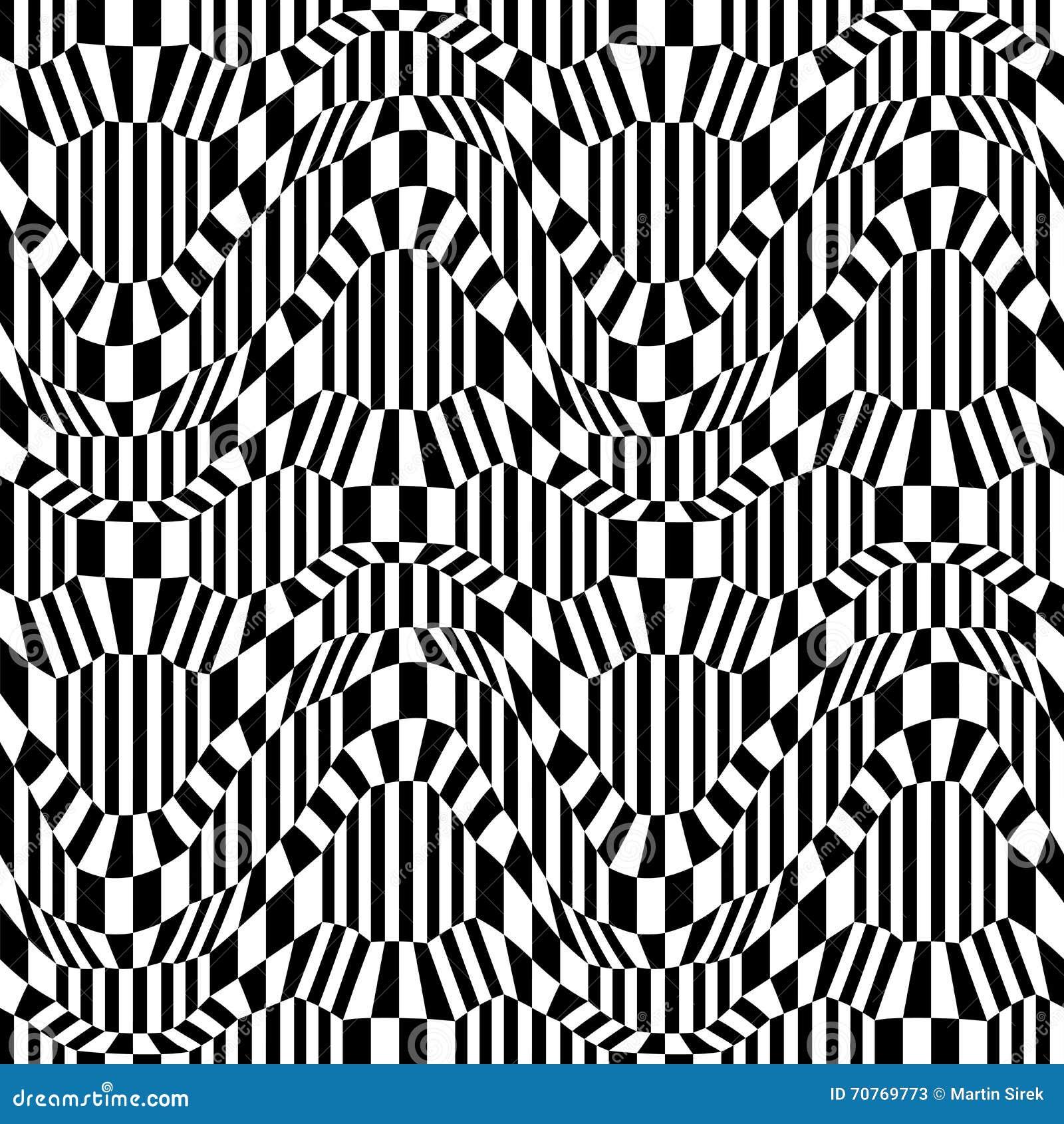 Vector Hipster Abstract Geometry Trippy Pattern with 3d Illusion, Black ...