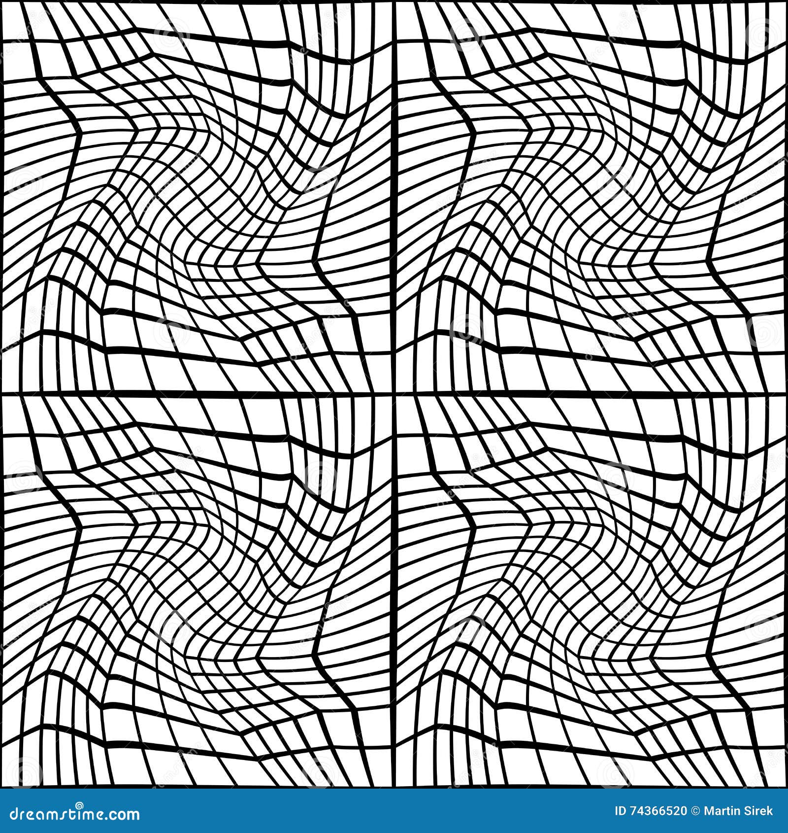 Vector Hipster Abstract Geometry Trippy Pattern with 3d Illusion Stock ...