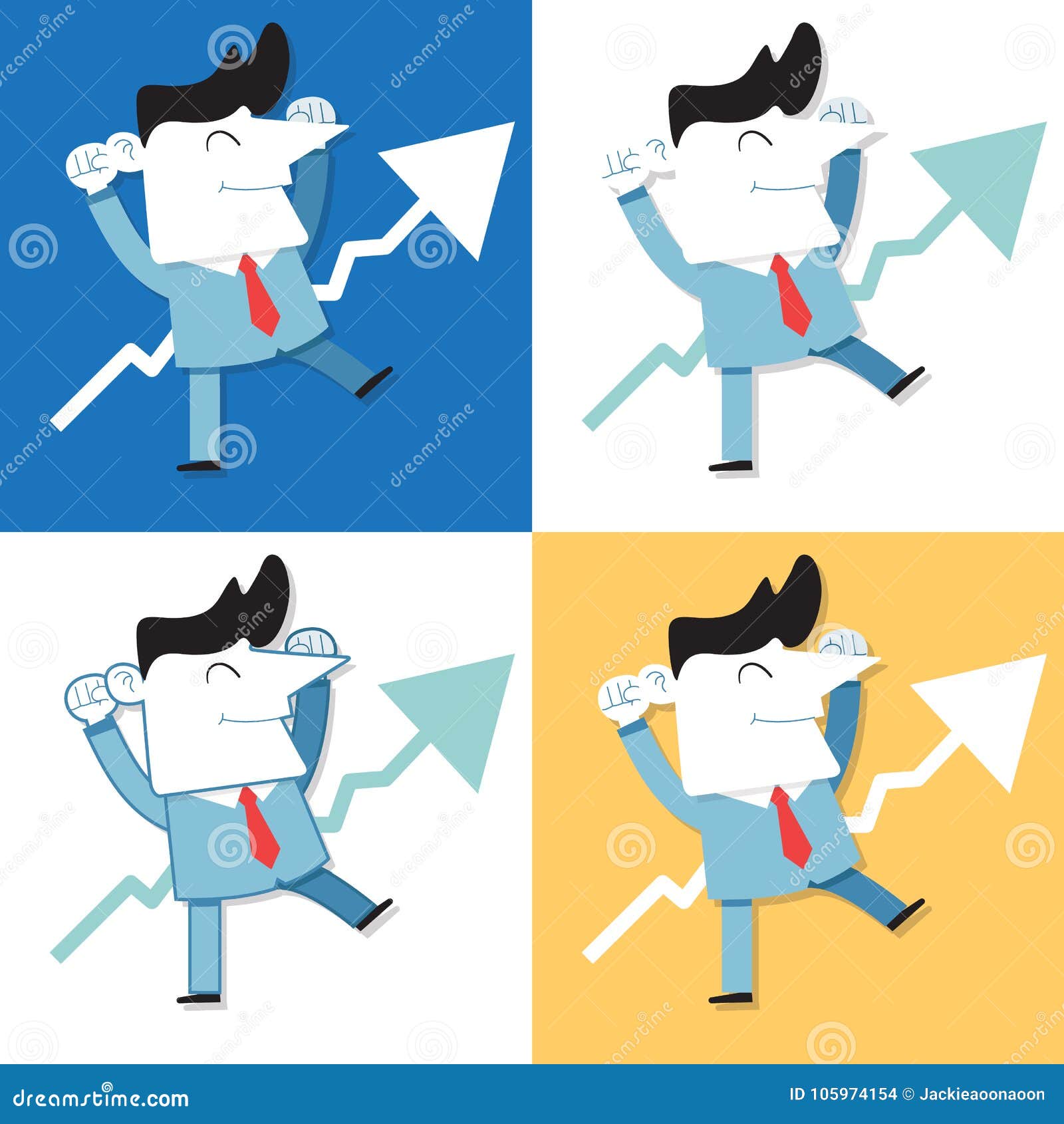 Grow up man stock vector. Illustration of happy, cartoon - 105974154