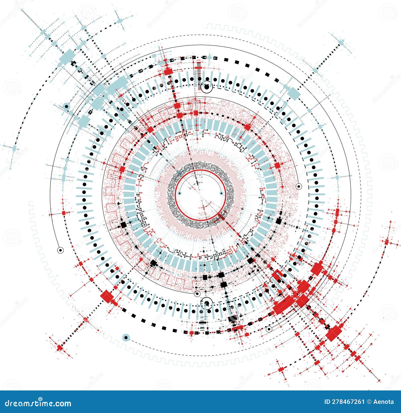 Vector HiTech Element - Technology Diagram Concept Vector Graphic ...
