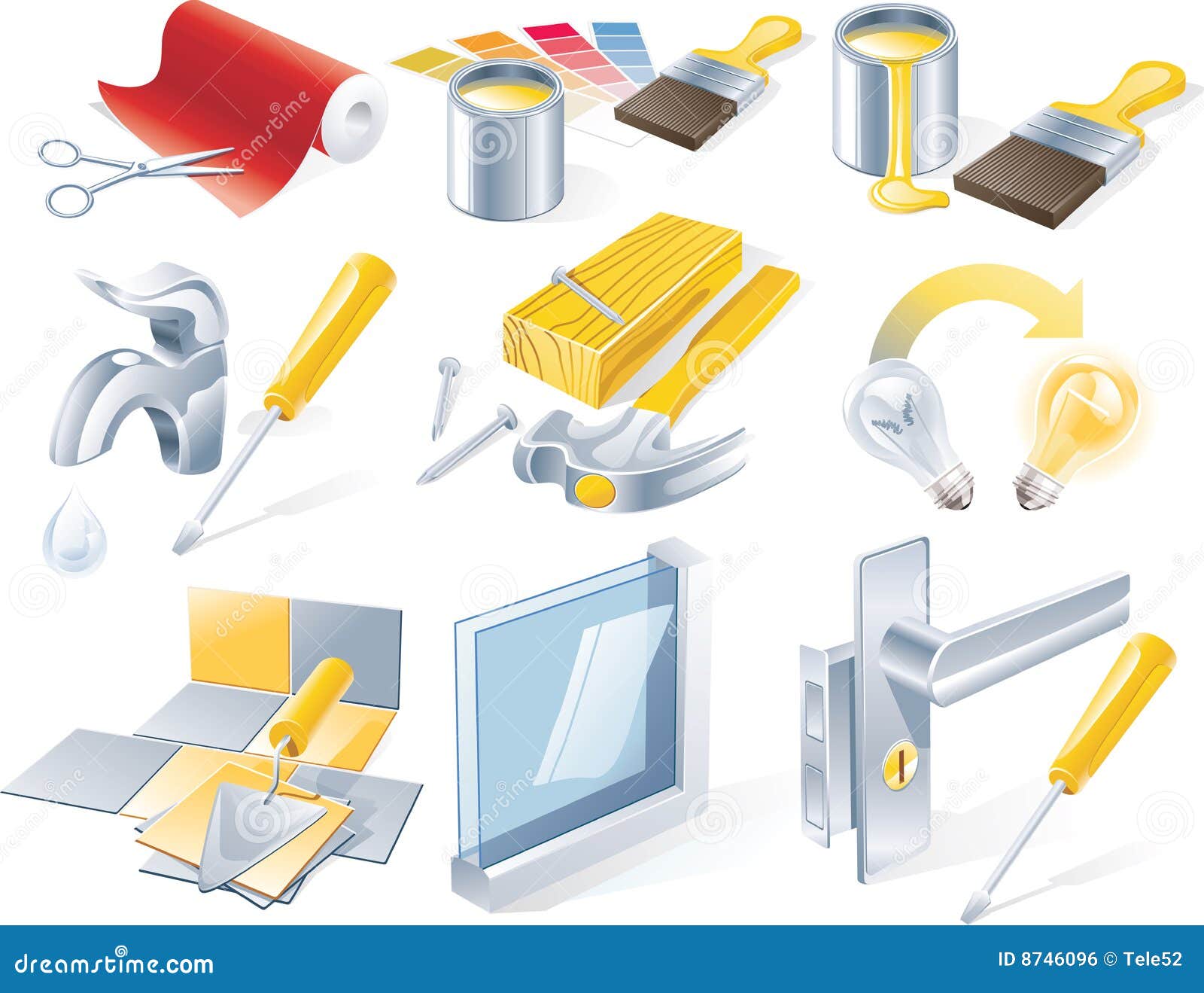 Repair Service Concept. Detailed Illustration Of Service Machine And ...