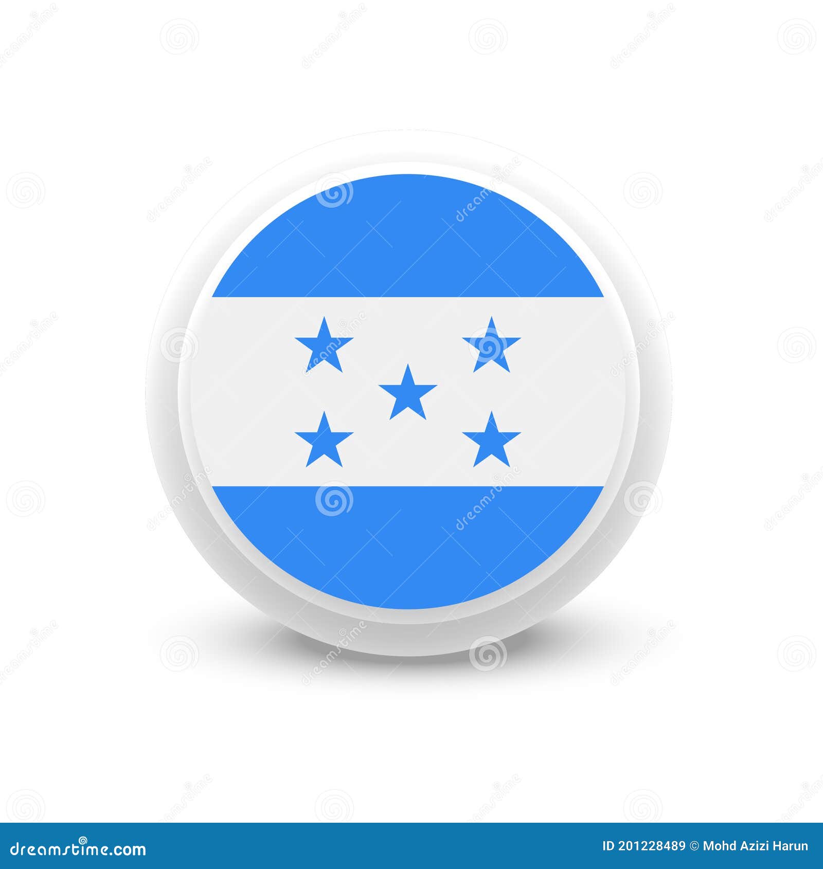 Honduras Flag Vector stock illustration. Illustration of sign - 201228489