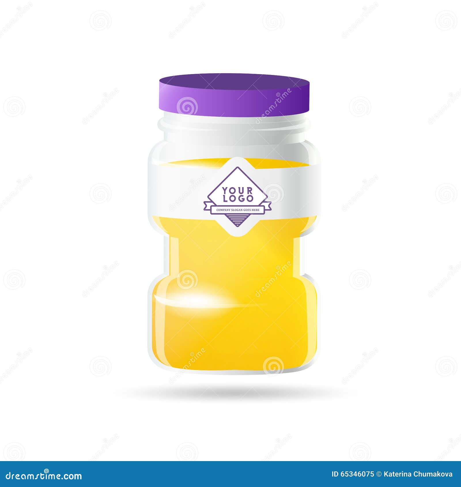 Vector Honey Package Design. Stock Vector - Illustration of container ...