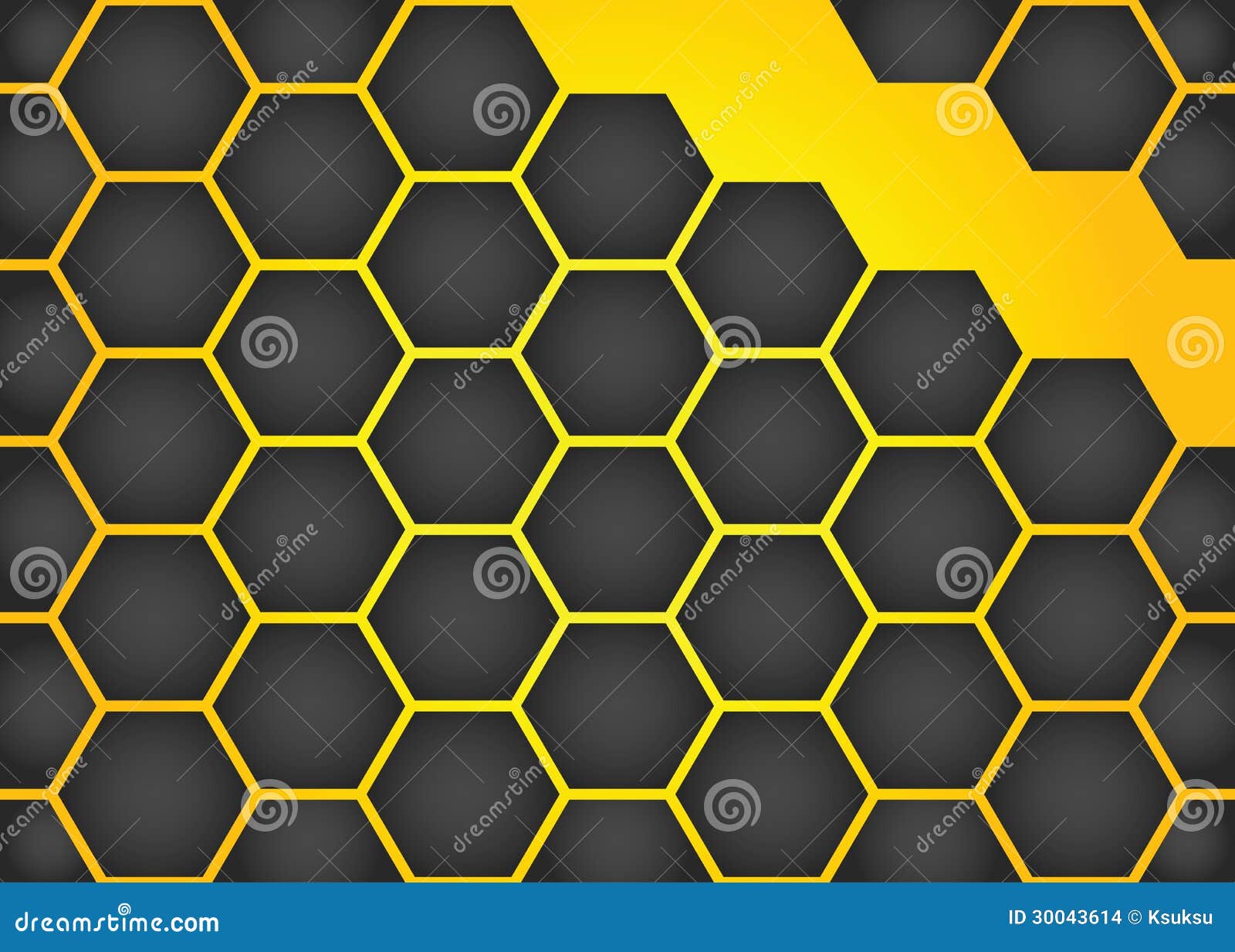 Honeycomb Background. Seamless Hexagons Pattern. Cartoon Vector ...