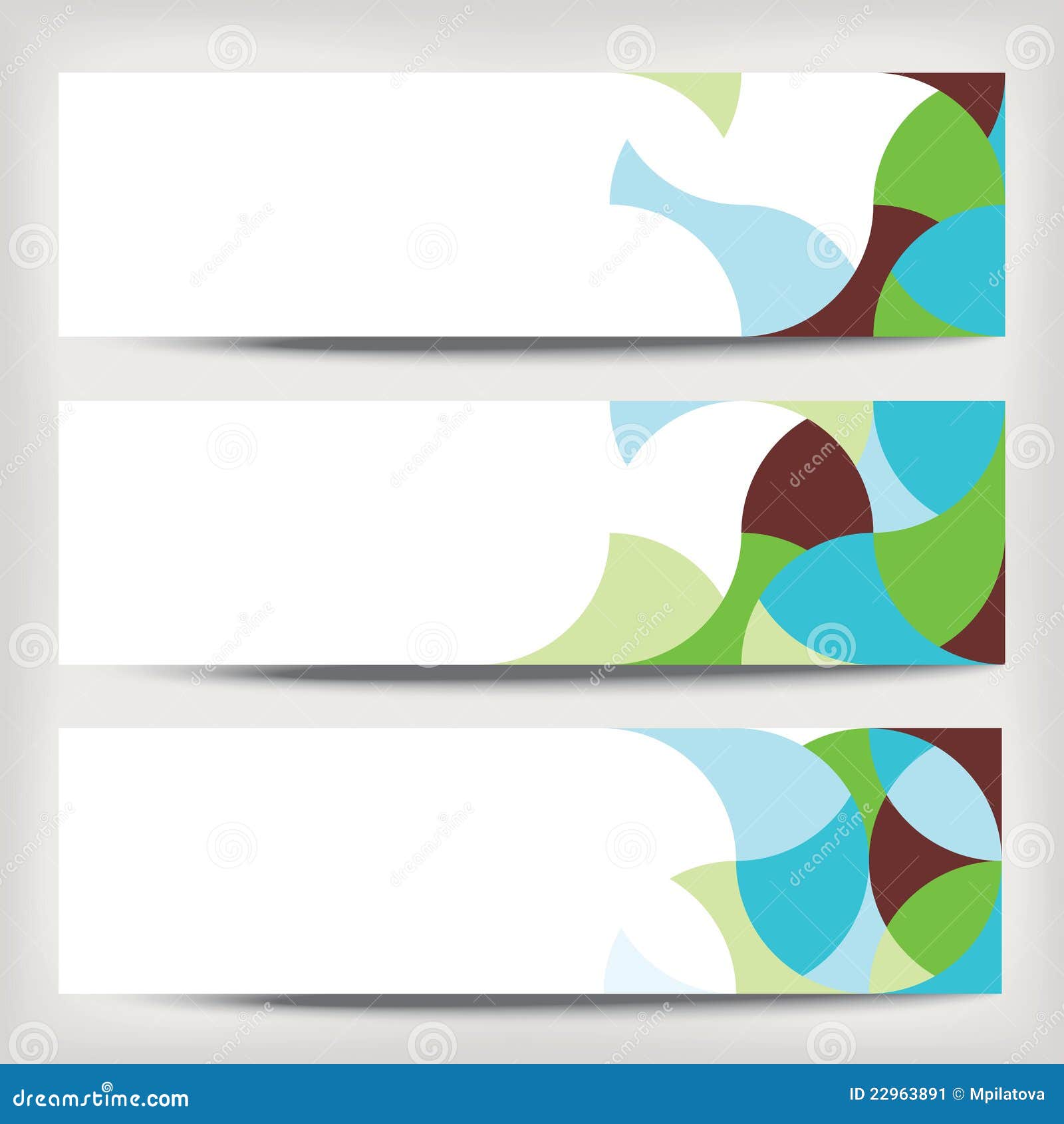 Vector horizontal banner stock vector. Illustration of green - 22963891