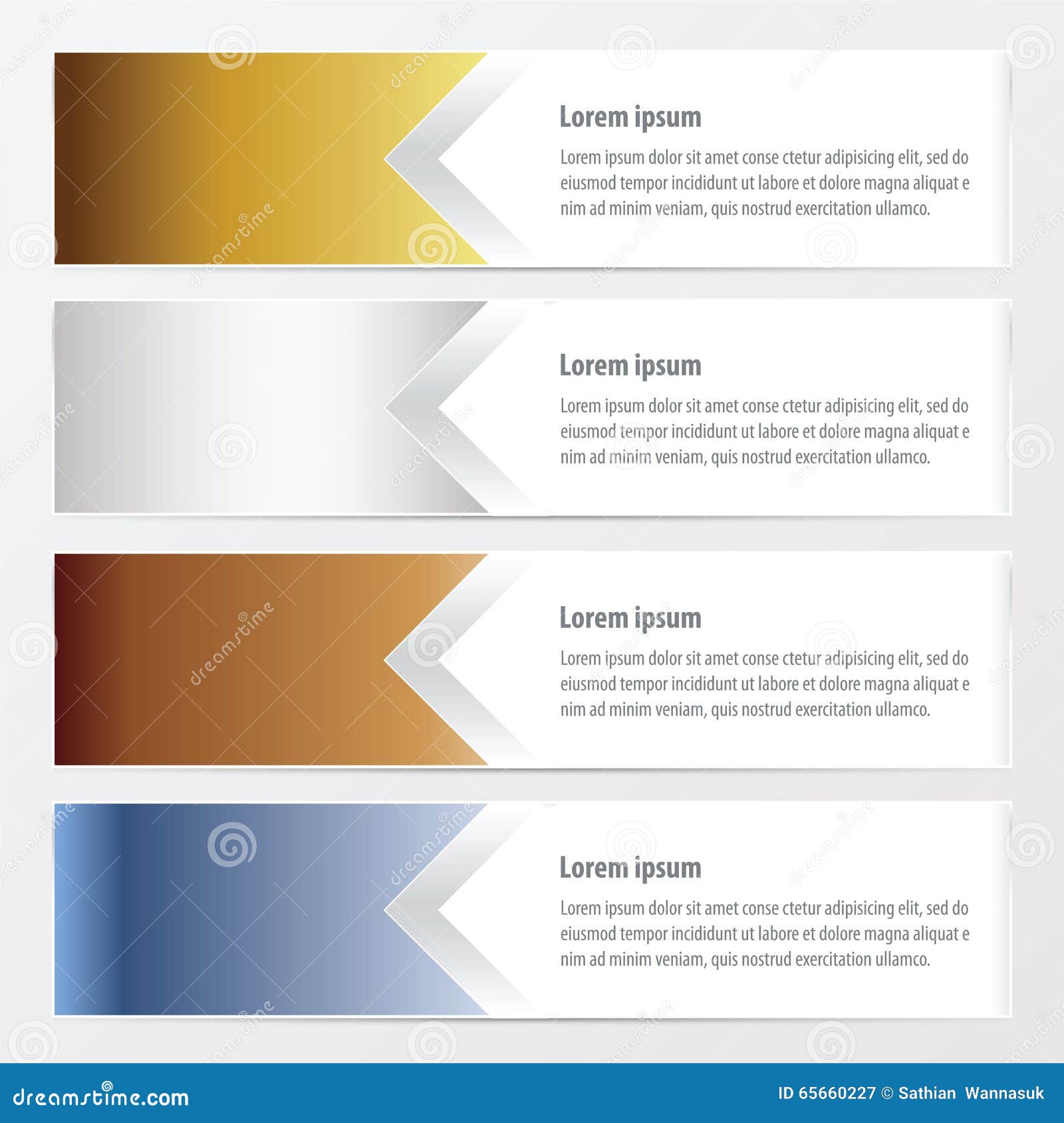 Silver And Blue Banner