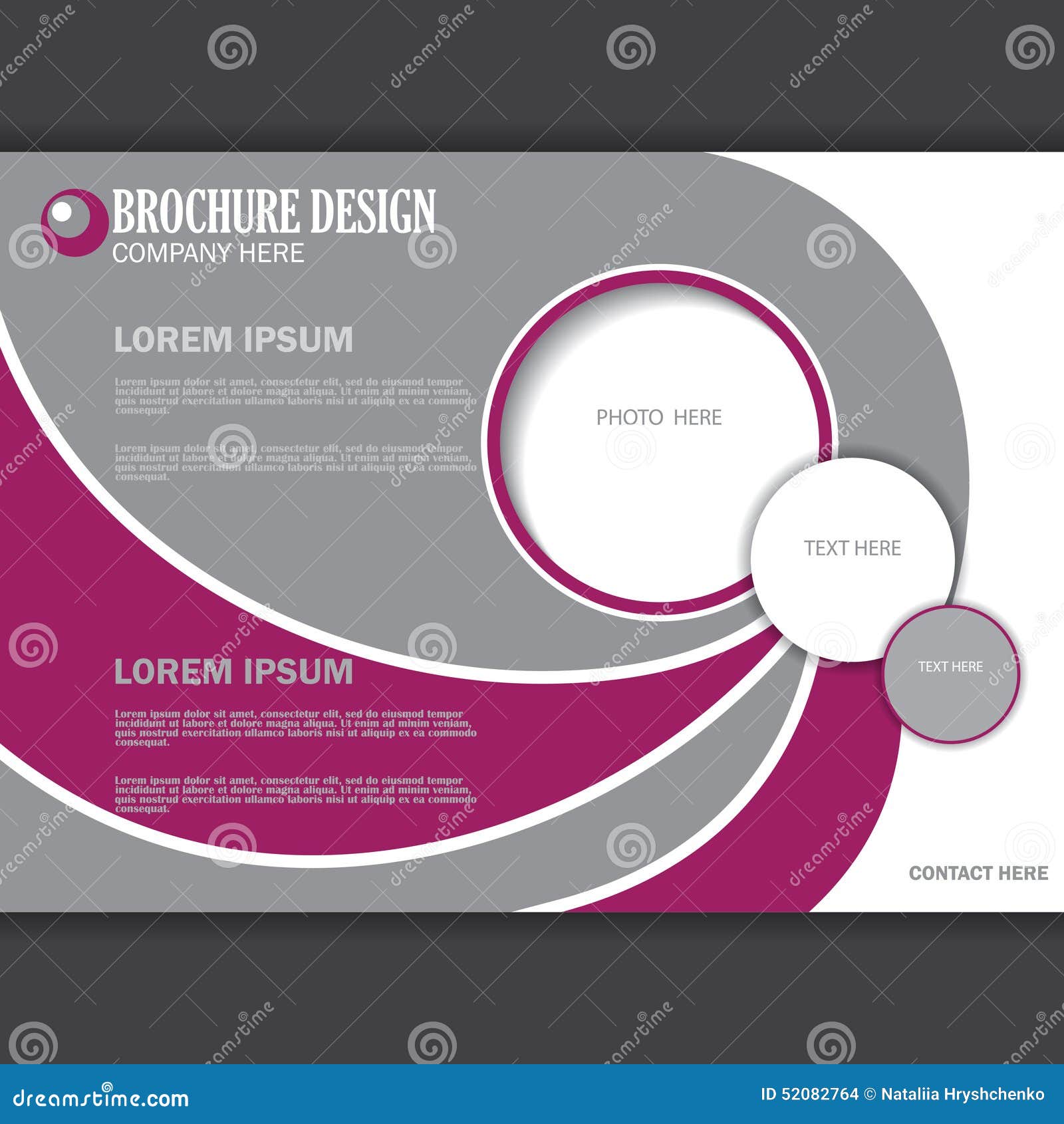 Vector Horizontal Presentation of Business Poster Stock Vector ...