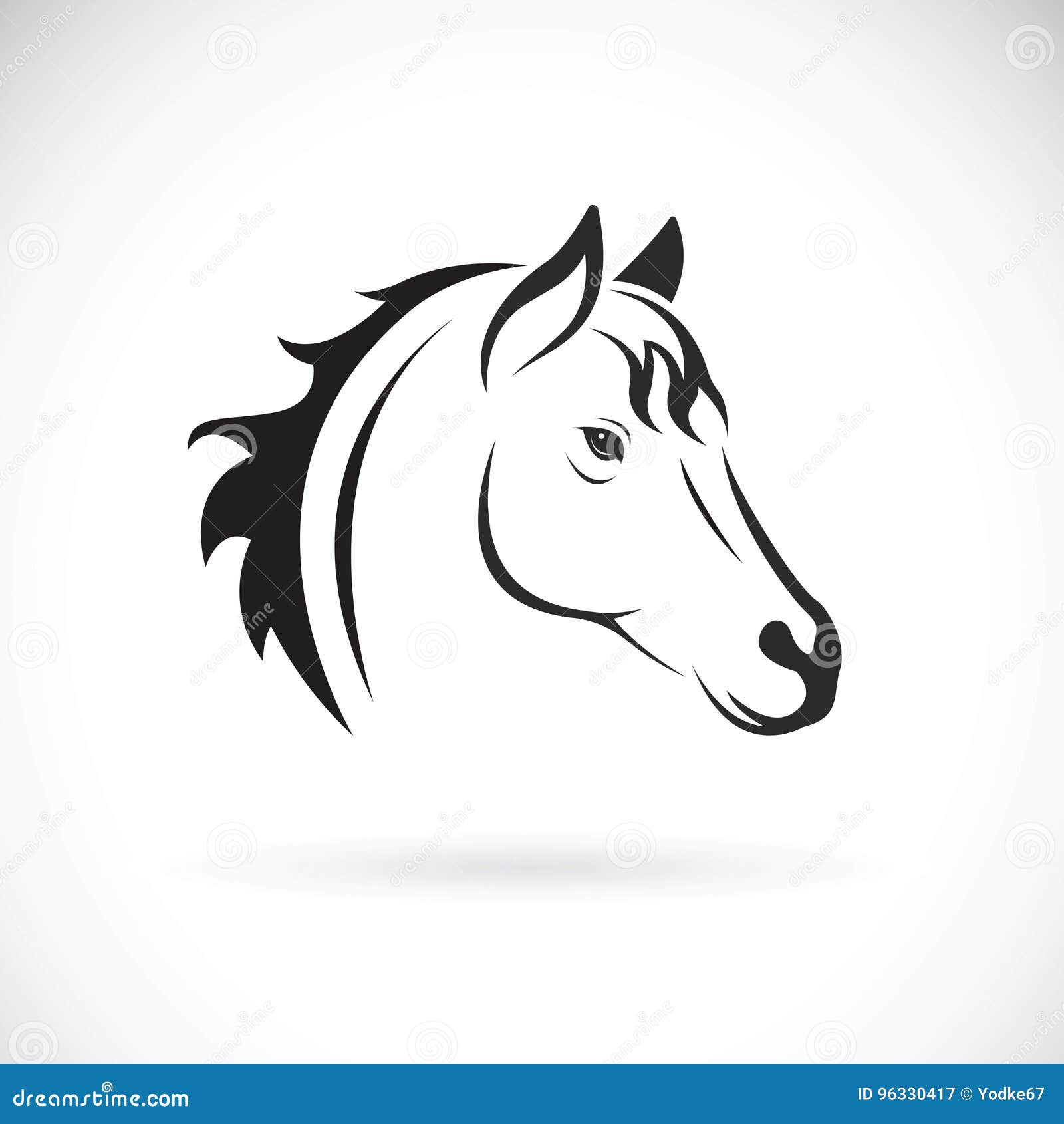 Horse Face Vector