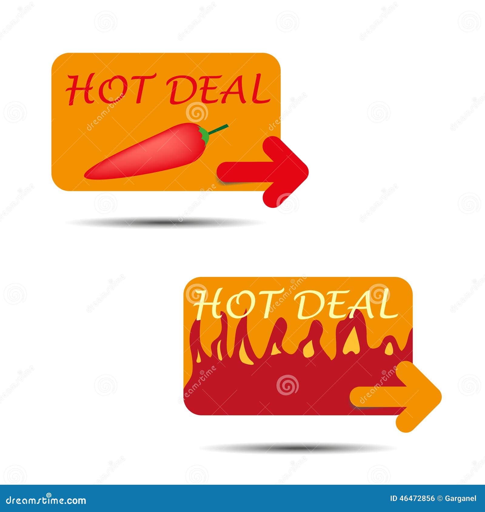 Vector hot deal icons stock vector. Illustration of gift - 46472856