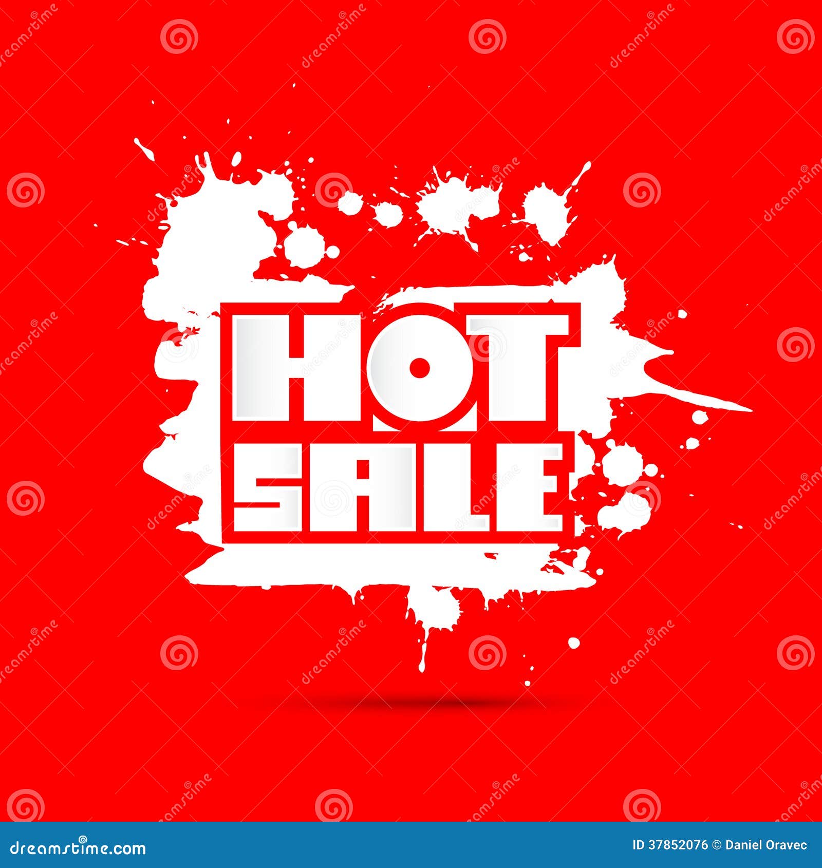 Vector Hot Sale Title on Red Background Stock Vector - Illustration of ...
