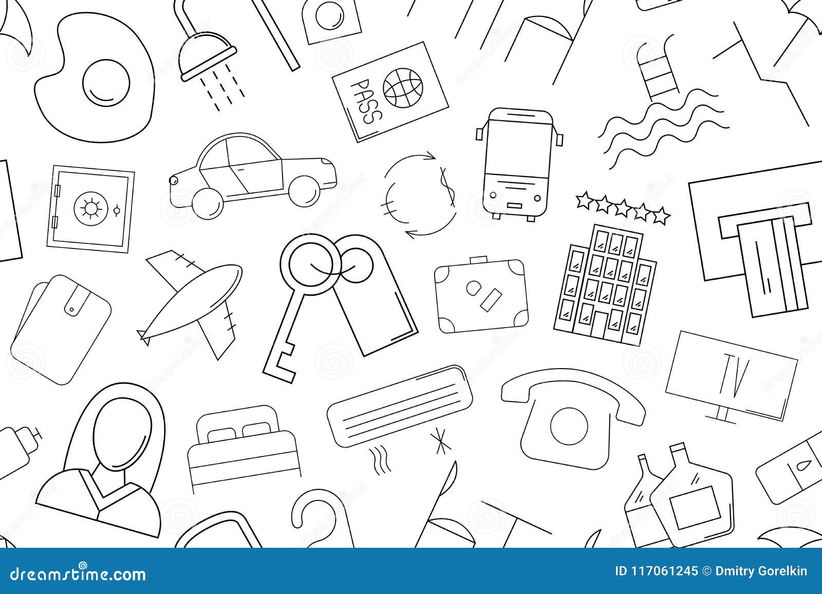 Hotel Pattern Plaid Texture, Pano Check Vector Seamless. Cutout Tartan ...