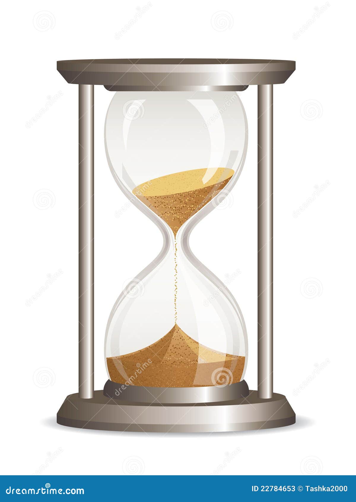 Vector hourglass stock vector. Illustration of timer - 22784653
