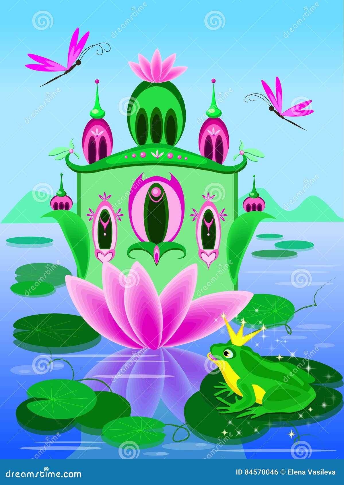 Vector House of Frog Princess Stock Vector - Illustration of beautiful ... Vector House of Frog Princess Stock Vector - Illustration of beautiful ...