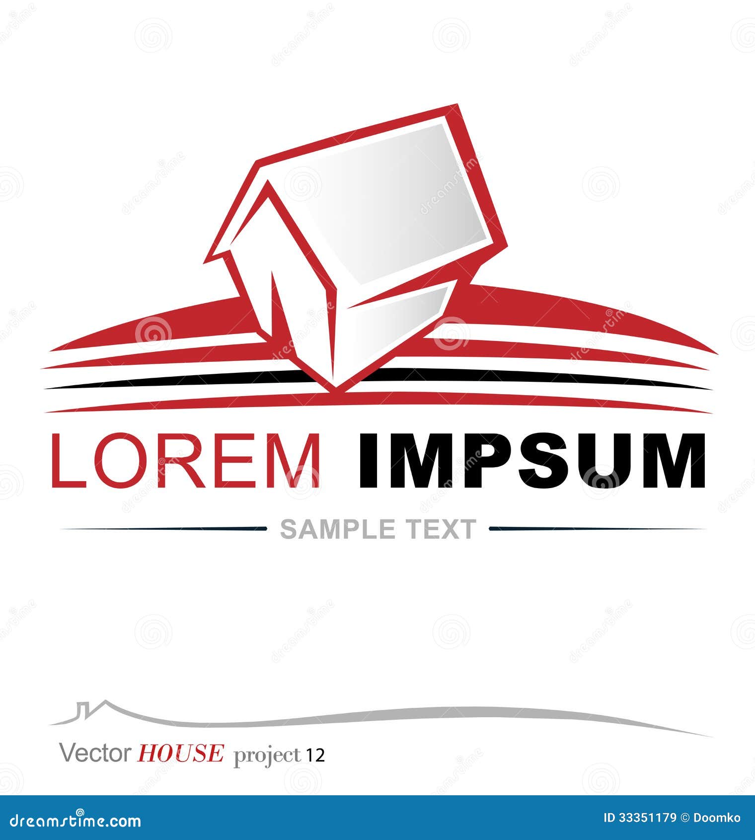 Vector house project stock vector. Illustration of architecture - 33351179