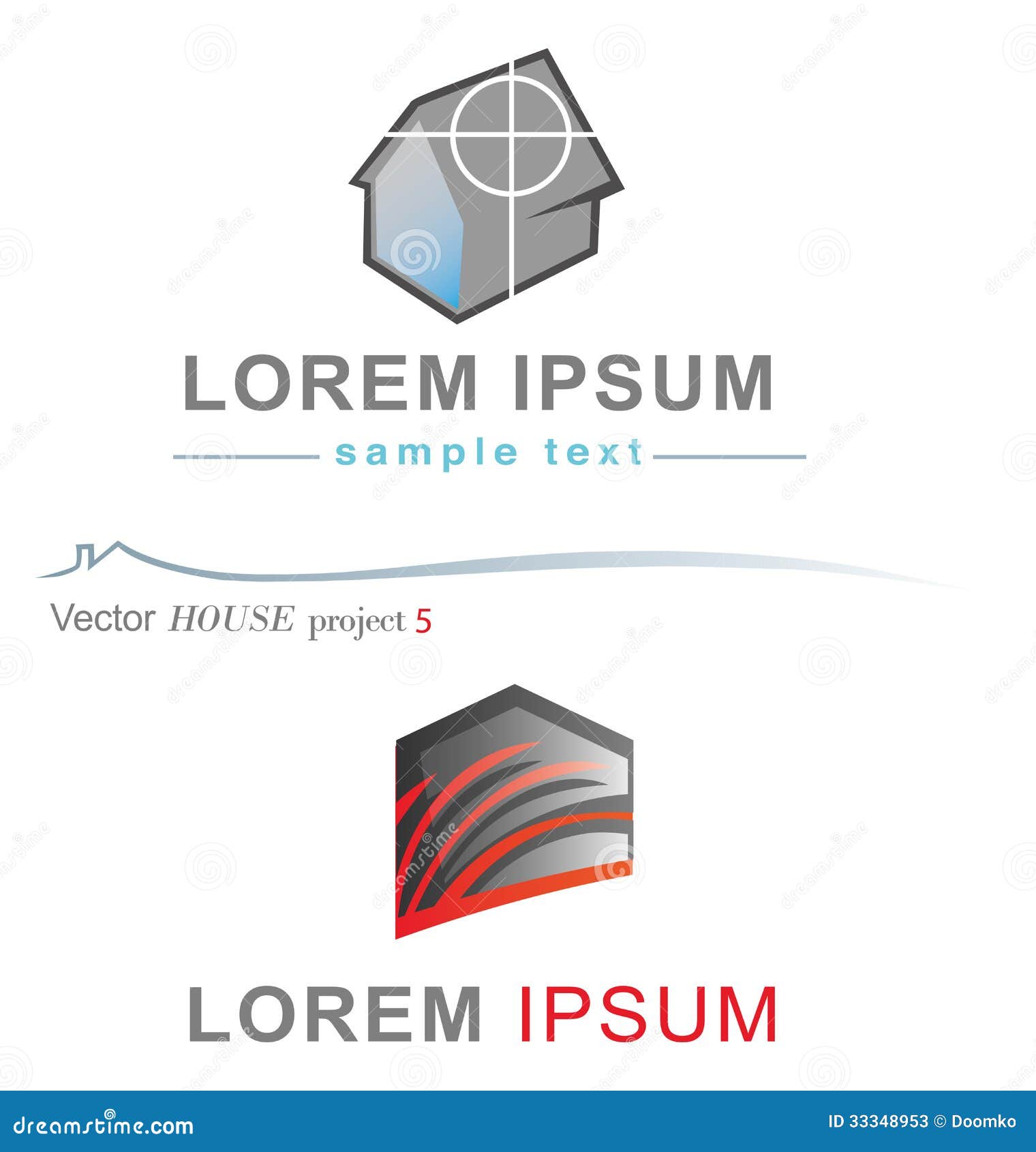 Vector house project stock vector. Illustration of properties - 33348953