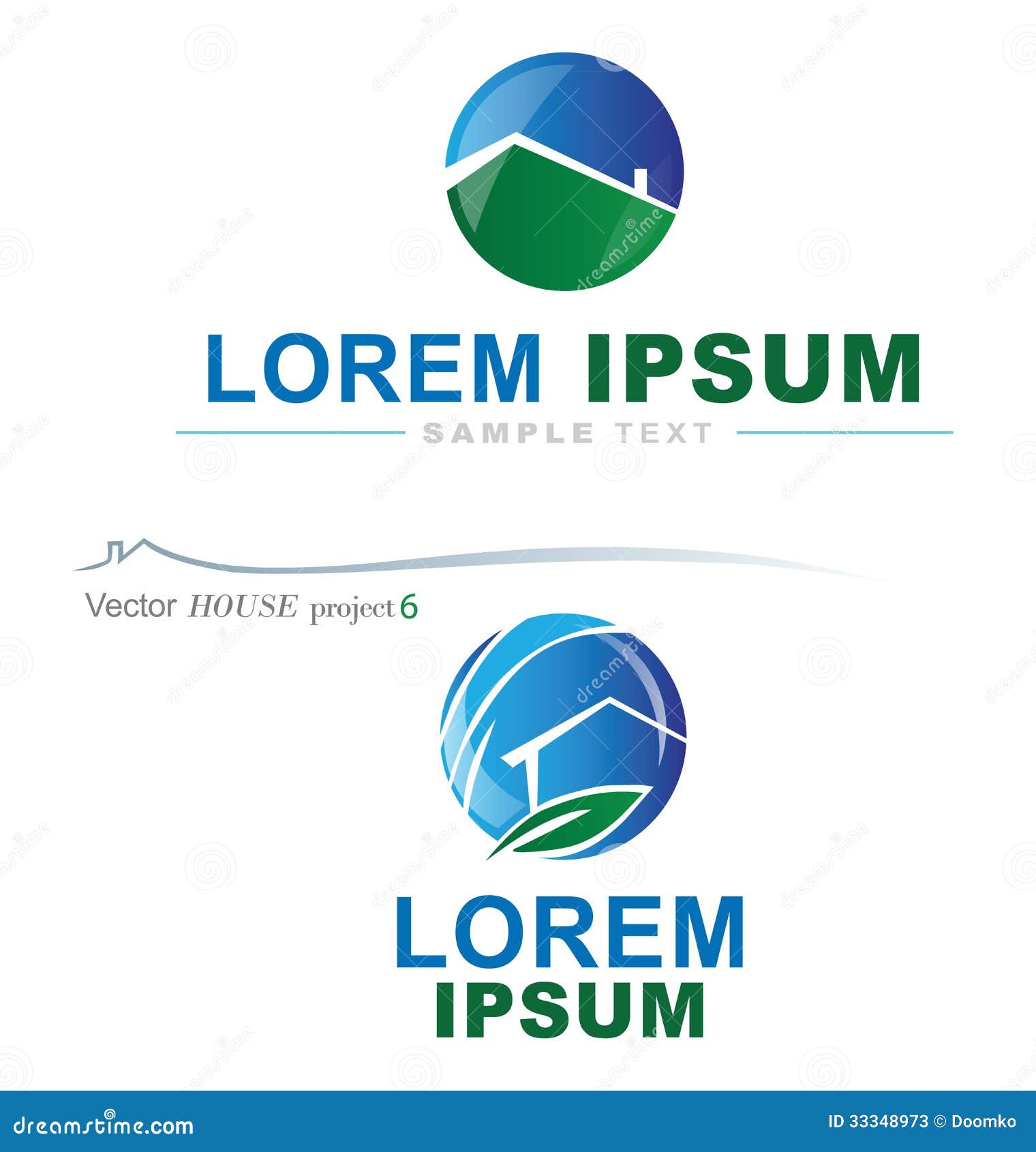 Vector house project stock vector. Illustration of logo - 33348973