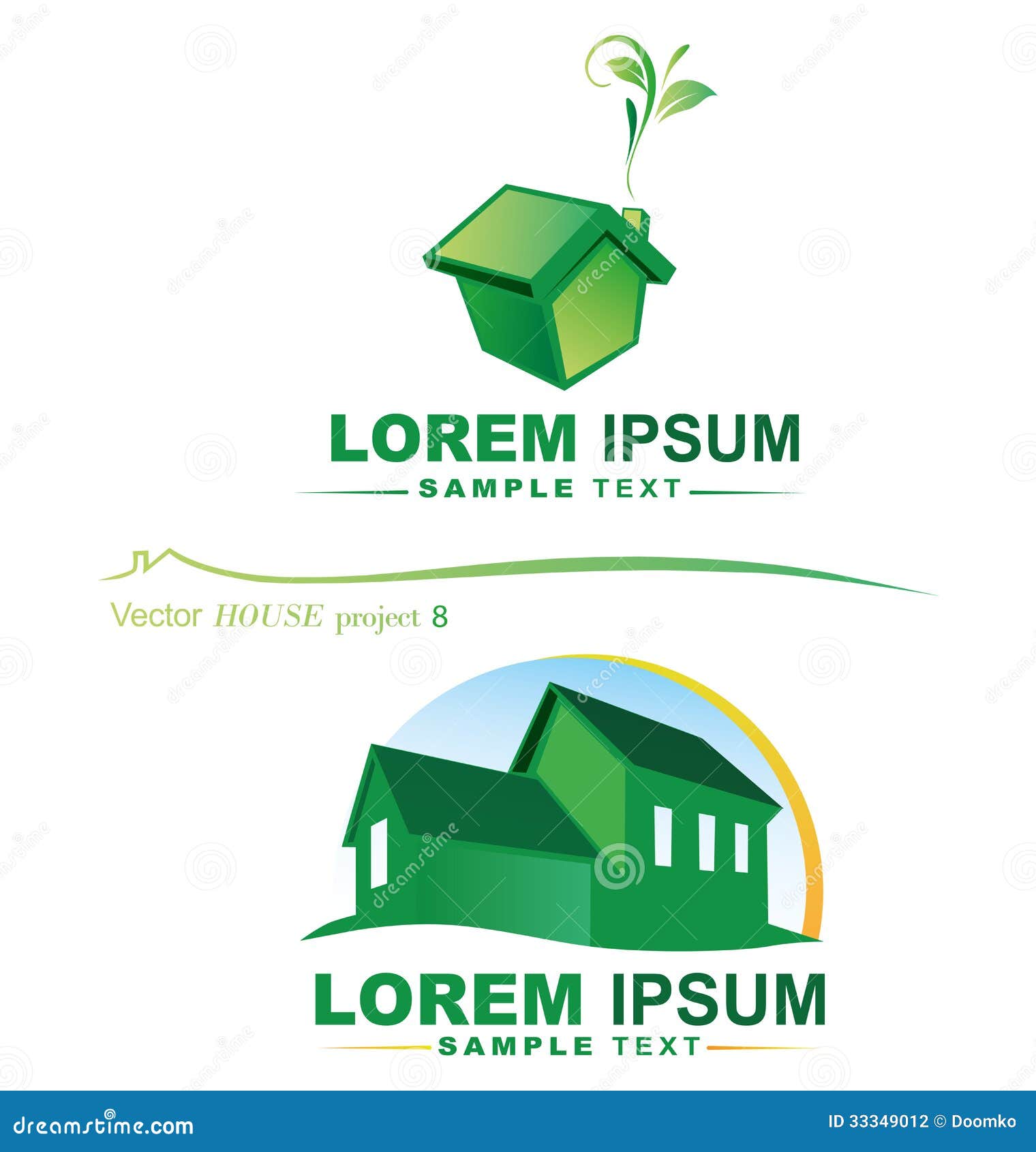 Vector house project stock vector. Illustration of logotype - 33349012
