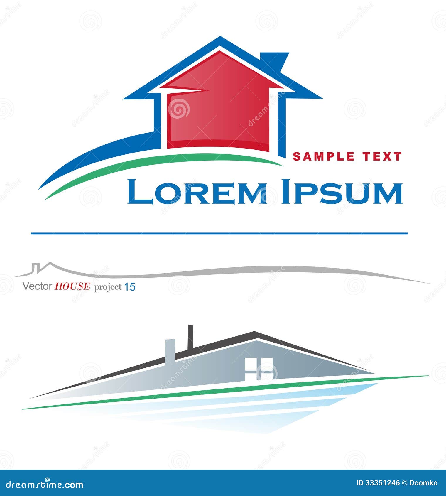 Vector house project stock vector. Illustration of design - 33351246