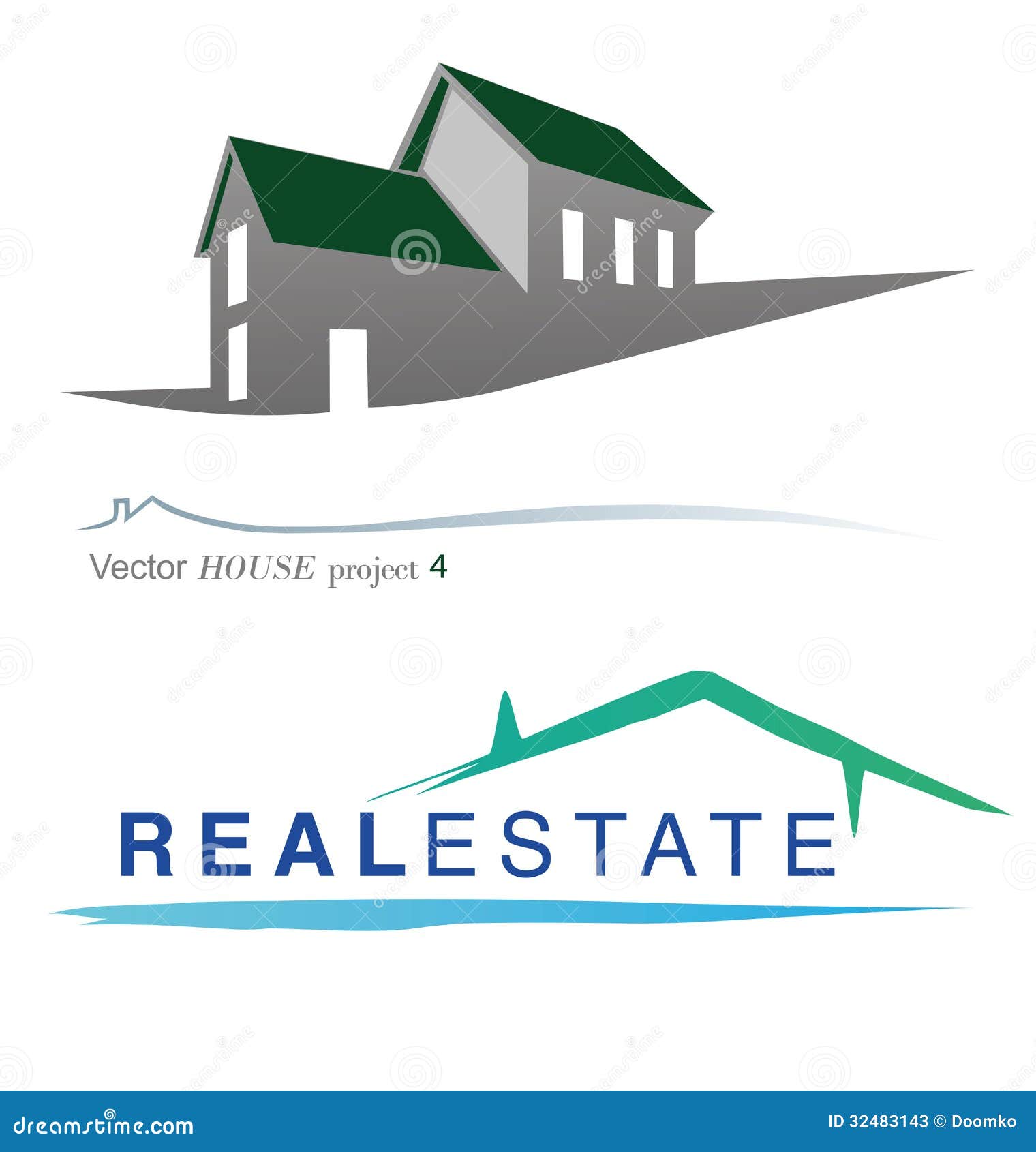 Vector house project 4 stock vector. Illustration of icons - 32483143