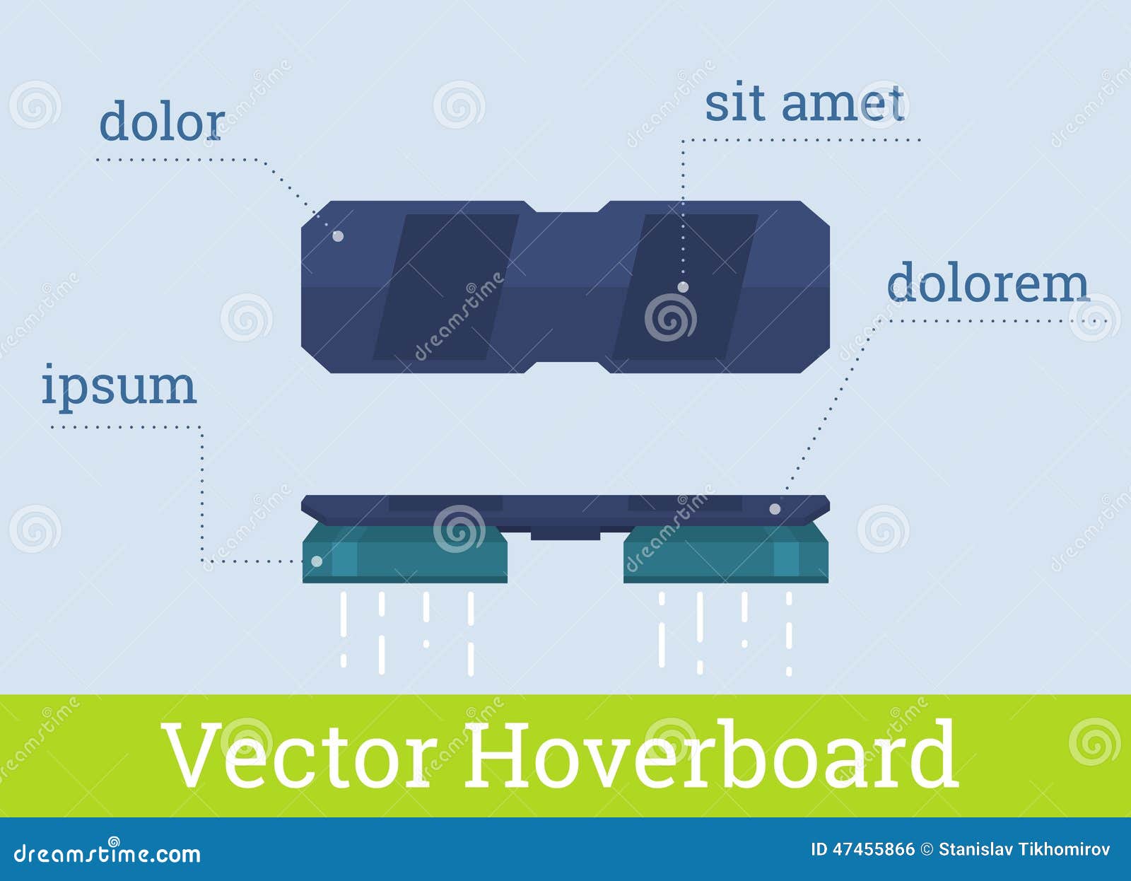 Vector Hoverboard Illustration Stock Vector - Illustration of ...