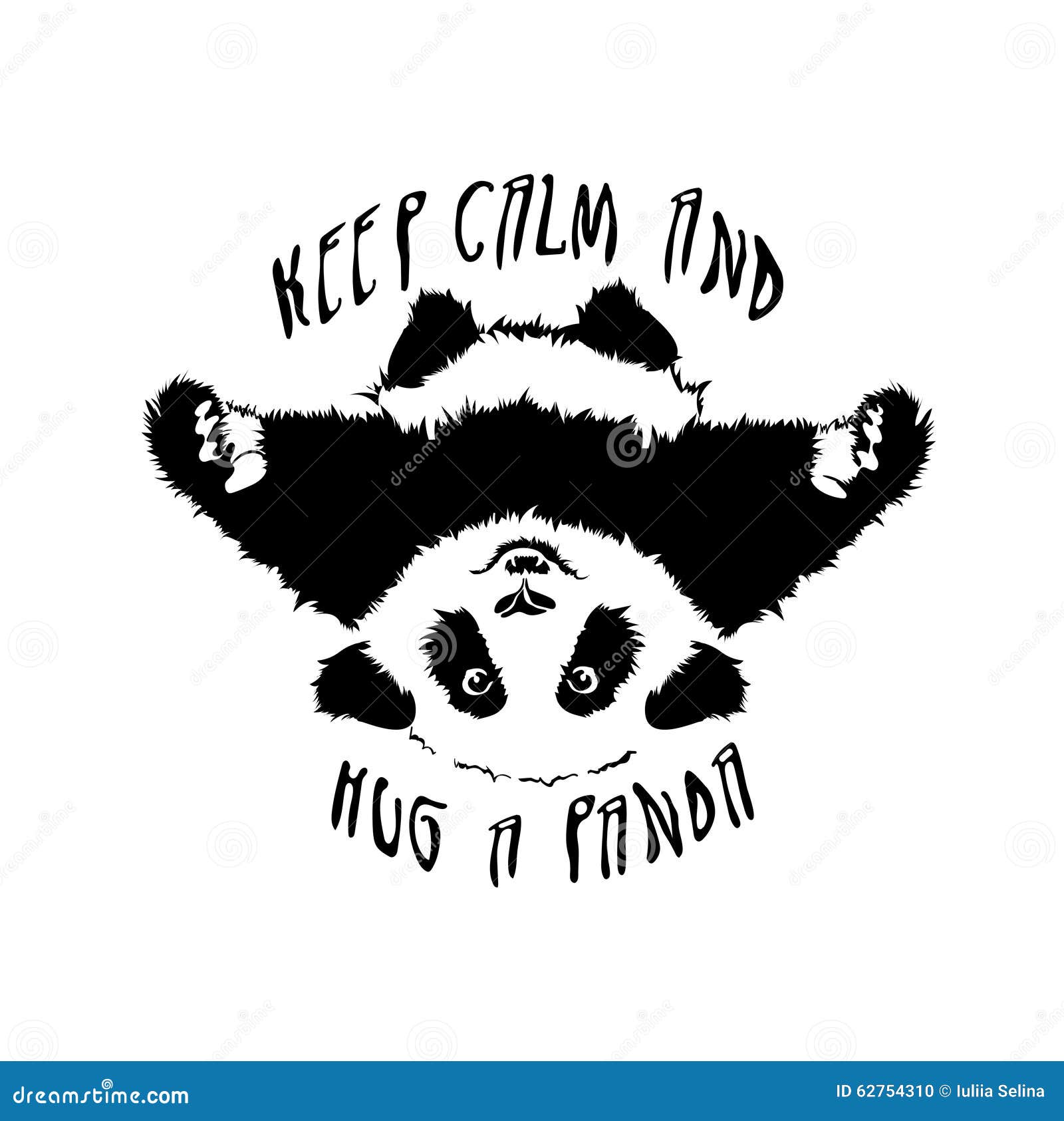 Vector hug panda stock vector. Illustration of animal - 62754310