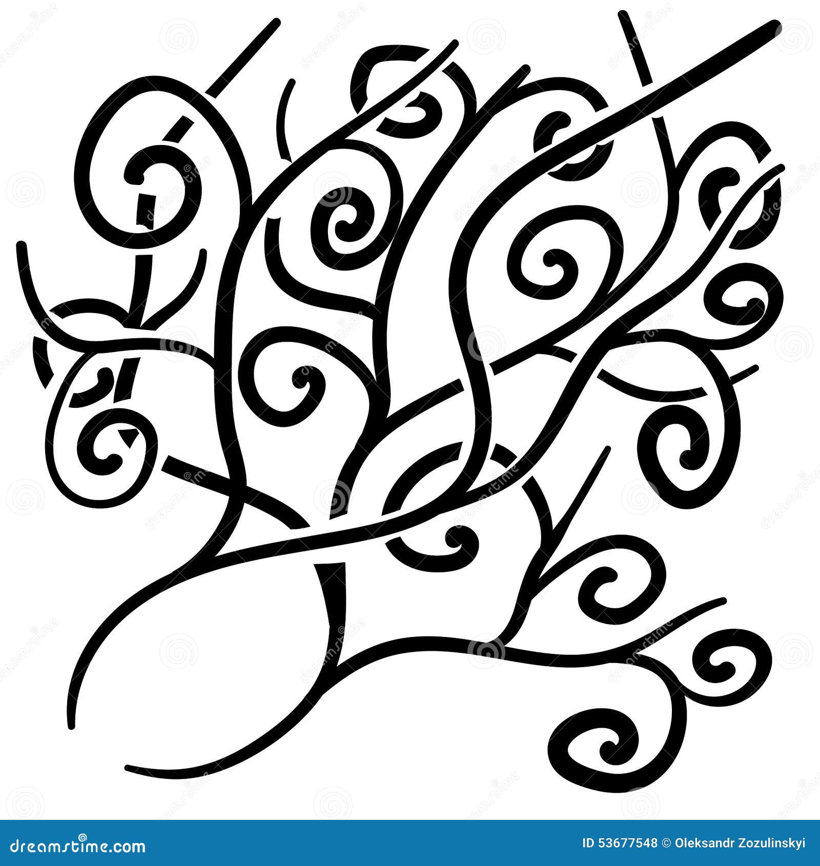 Vector Huge Doodles Corve Background 33 Stock Vector - Illustration of ...