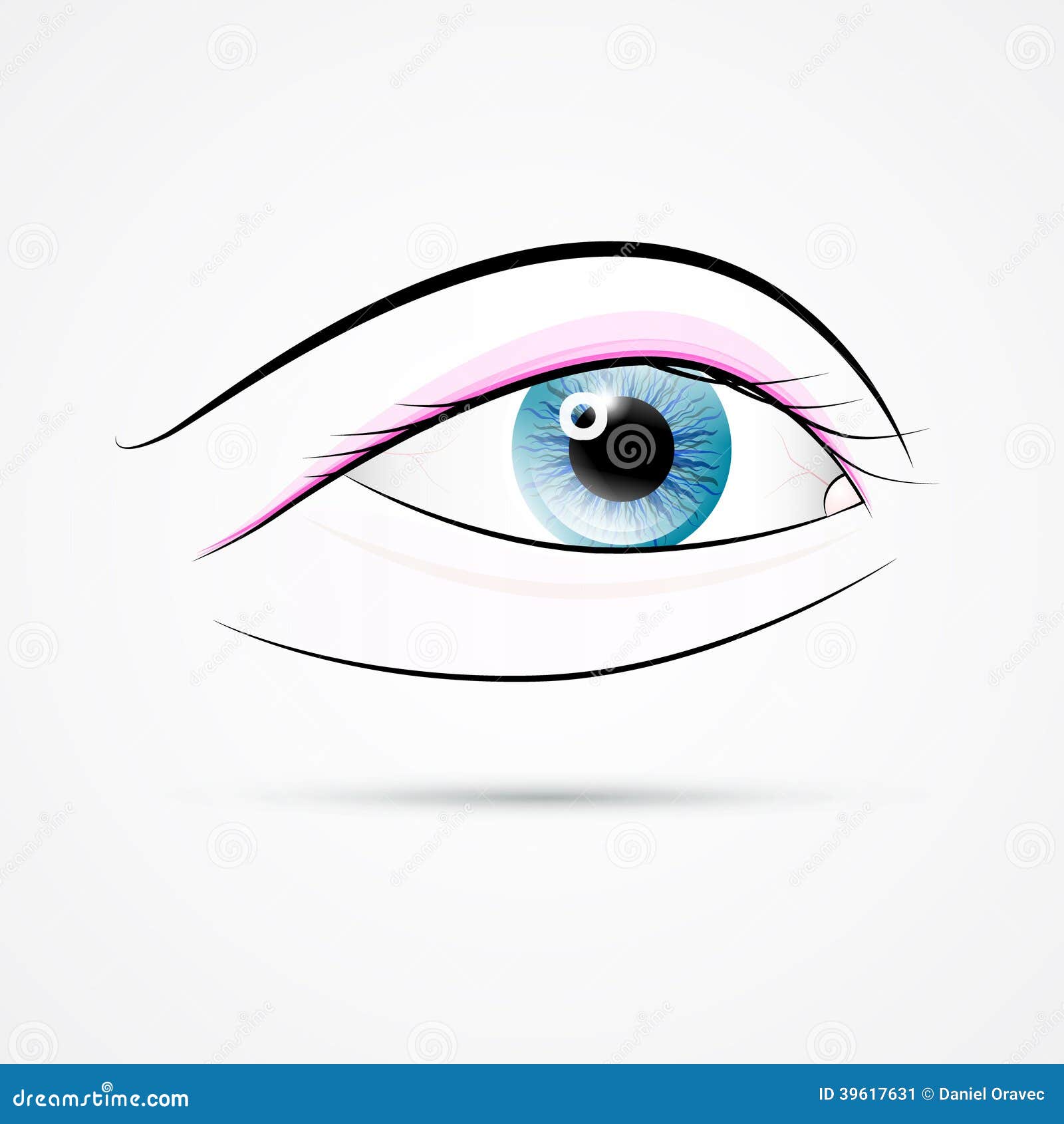 Vector Human Eye Illustration Stock Vector - Illustration of design ...
