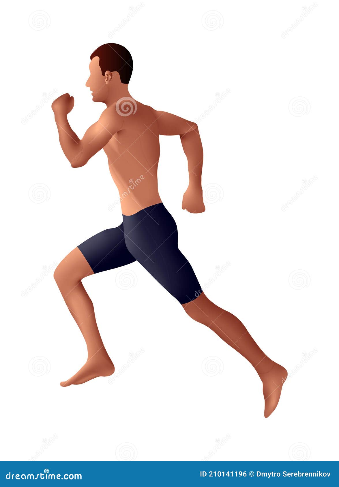 Vector Human in Gradient Style. Digital Art Stock Vector - Illustration ...