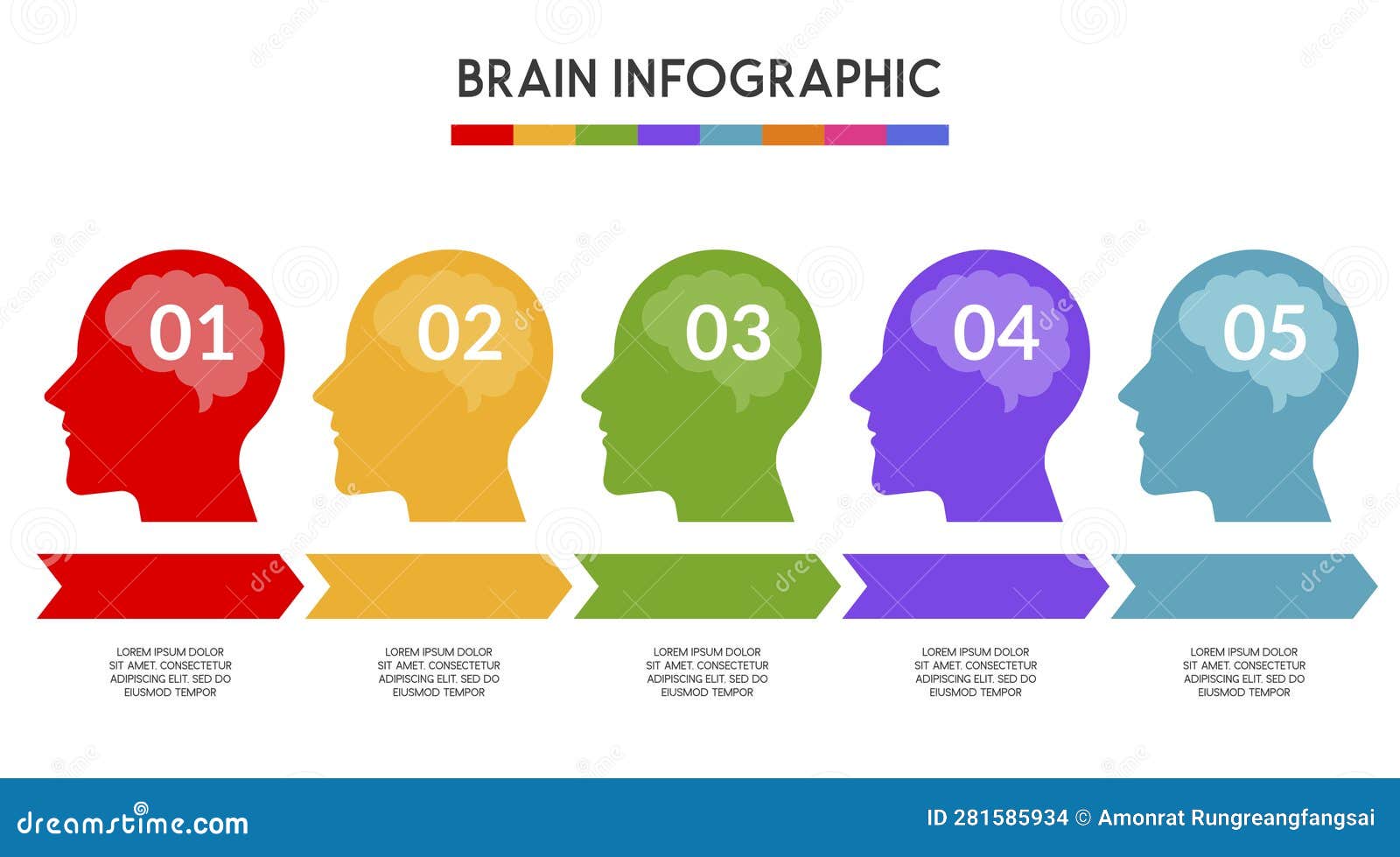 Vector Human Head and Other Elements for Infographics Stock Vector ...