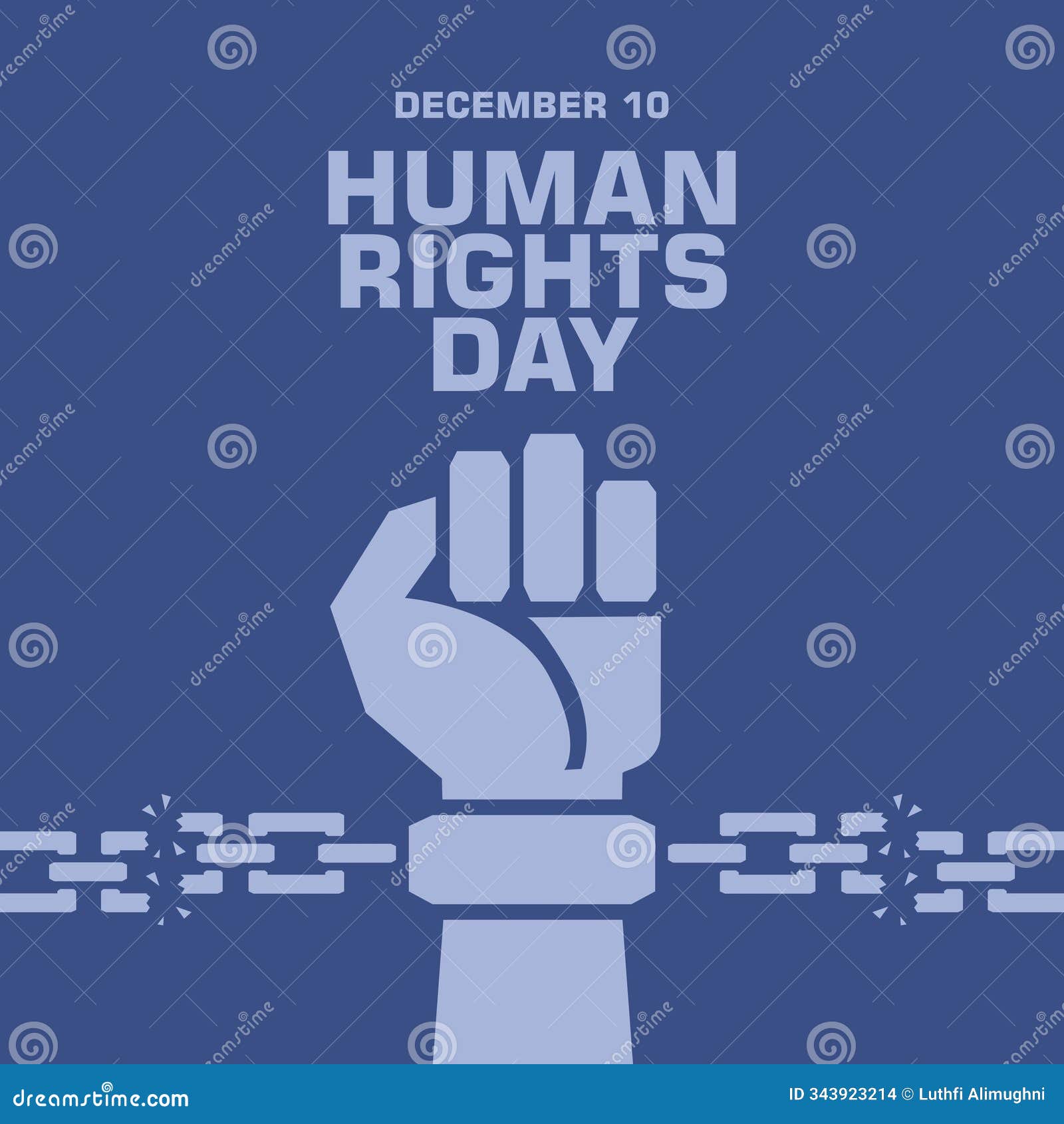 Vector Human Rights Day Poster Template Stock Vector - Illustration of ...