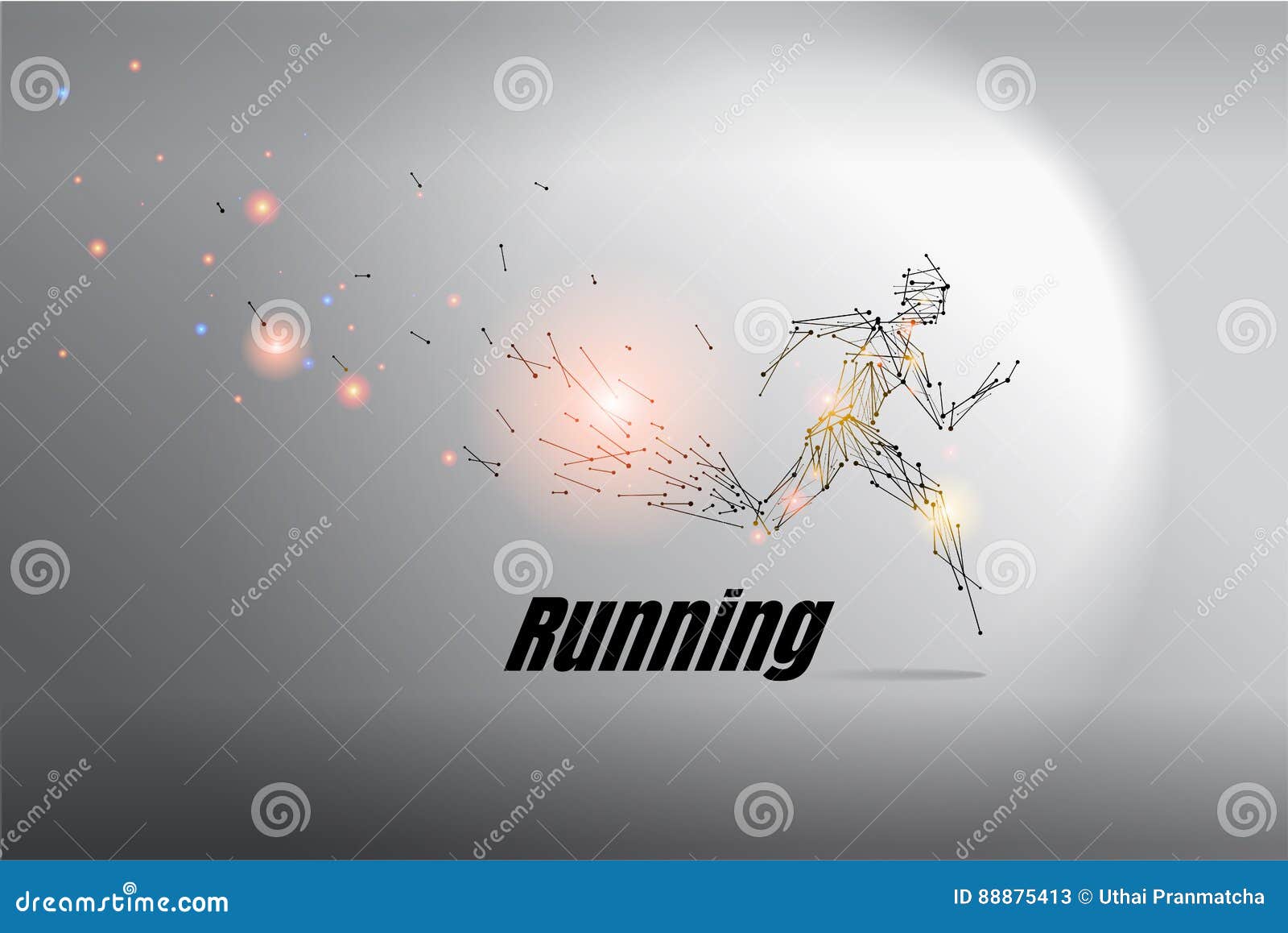 Vector of Human Running Action Stock Vector - Illustration of healthy ...