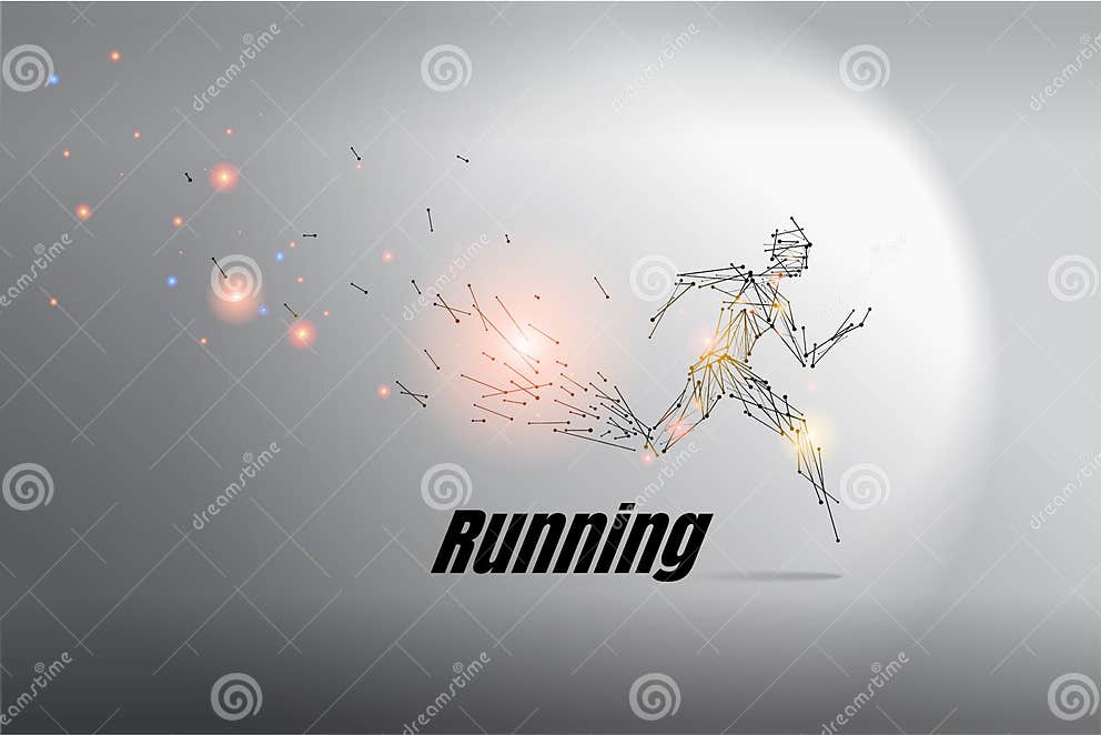 Vector of Human Running Action Stock Vector - Illustration of healthy ...