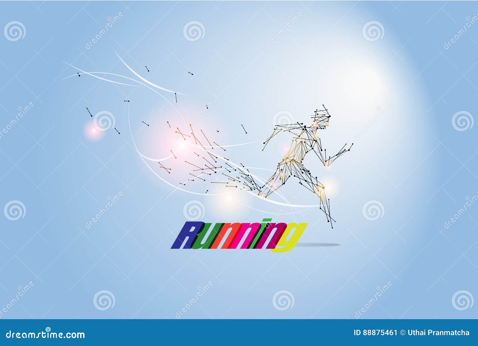 Vector of Human Running Action Stock Vector - Illustration of person ...
