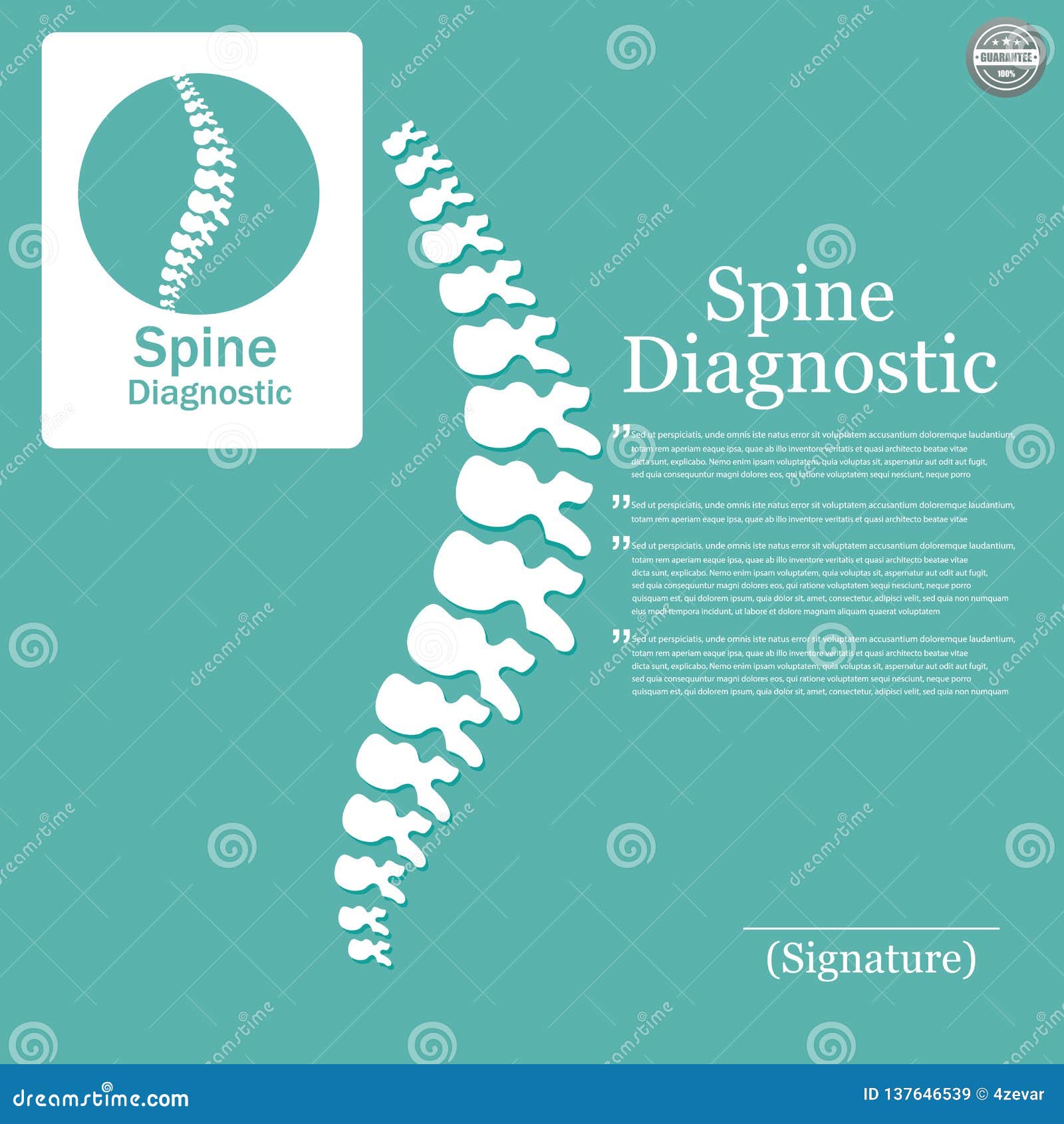 Spine Icon. Diagnostic Center. Spine With Pain Symbol In A Flat Style ...