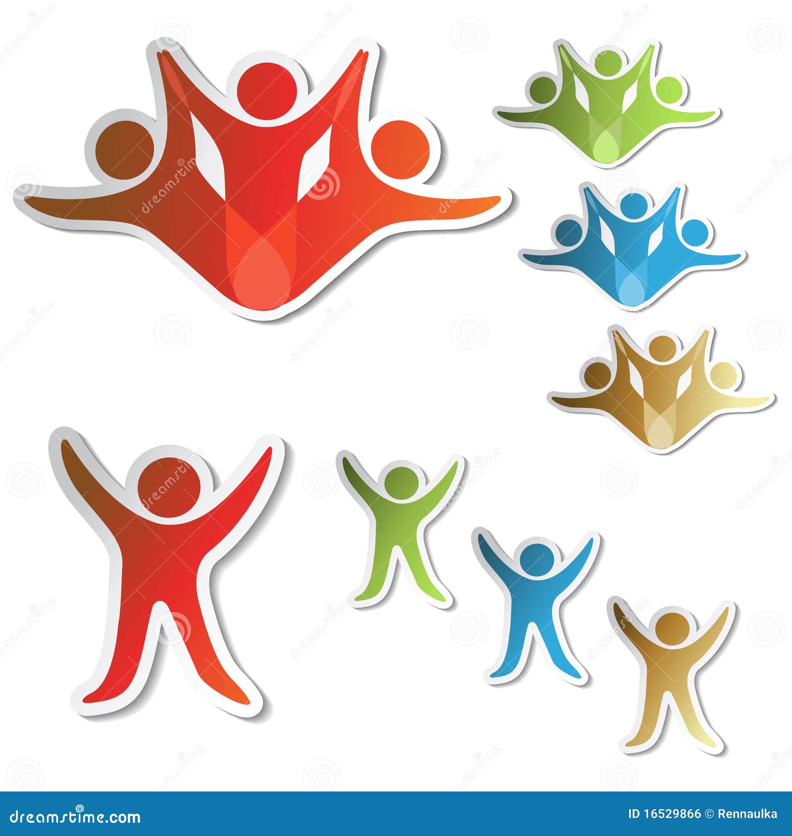 Vector human symbols stock vector. Illustration of golden - 16529866