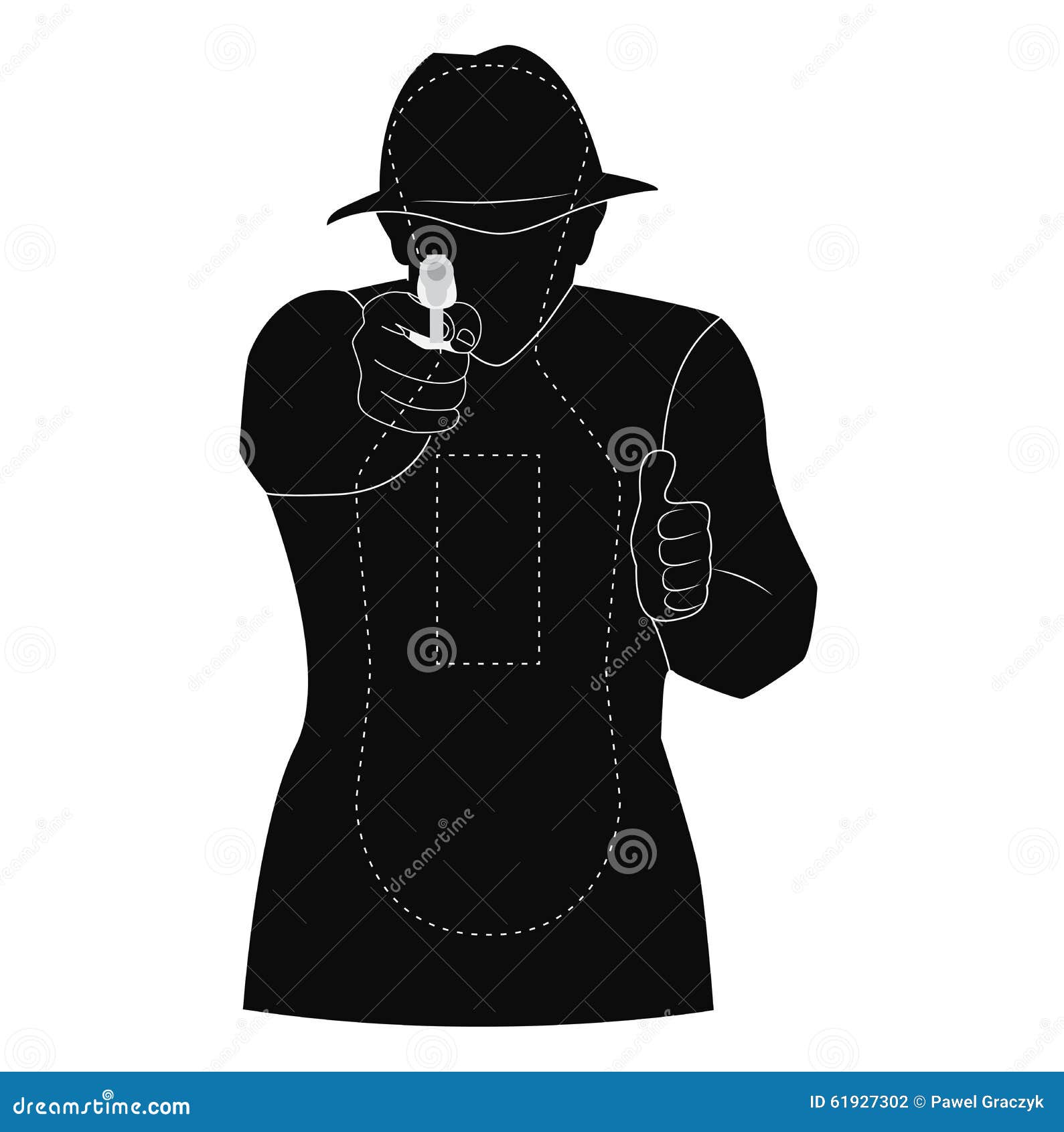 Vector human target stock vector. Illustration of middle - 61927302