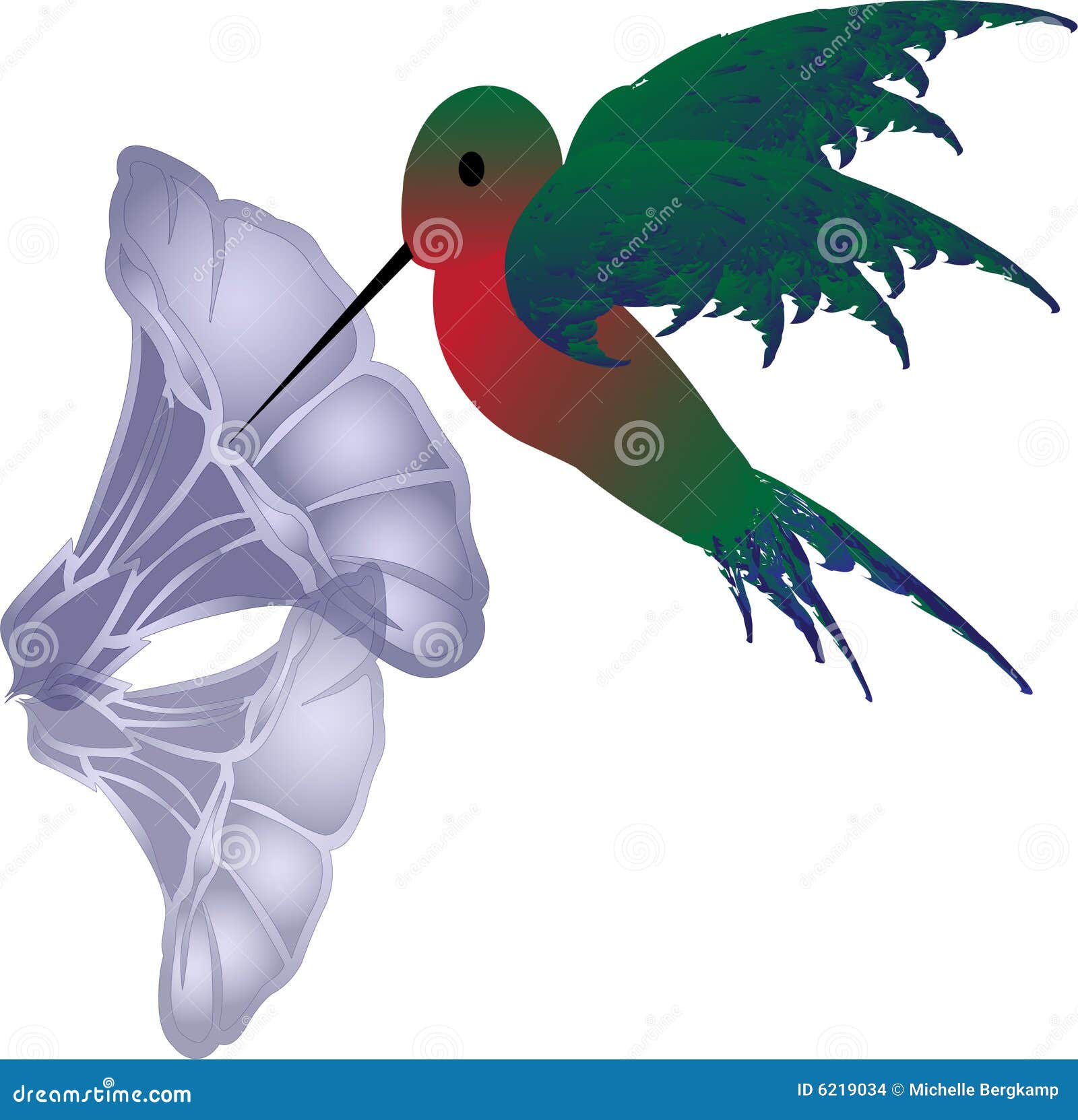 Vector Hummingbird Head From Original Printable Patterns ...