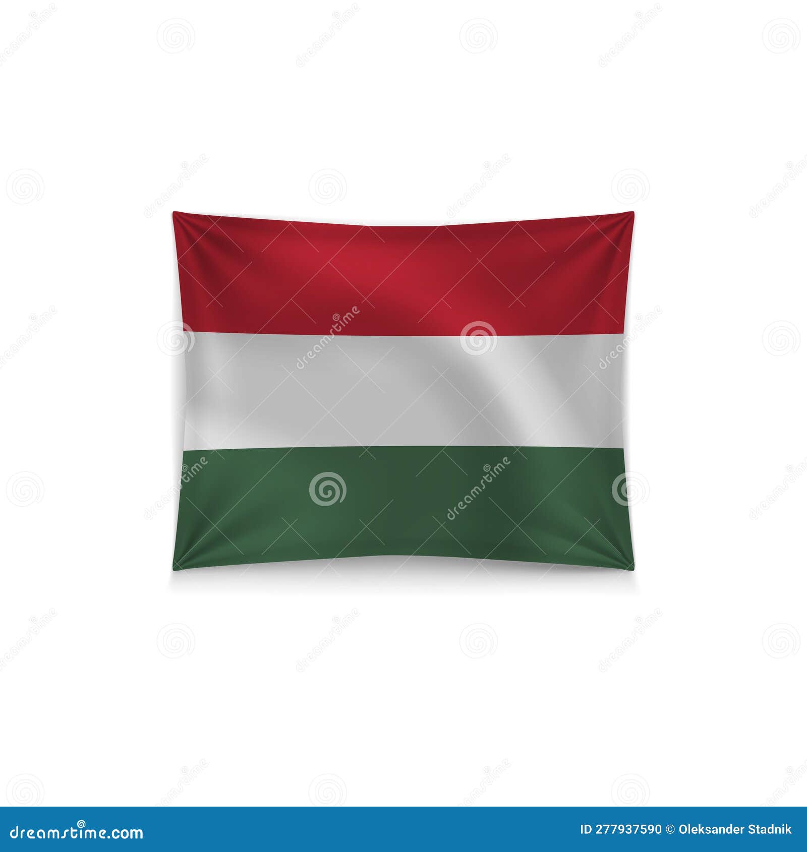 Realistic Vector Hungary Wave Flag Stock Vector - Illustration of ...