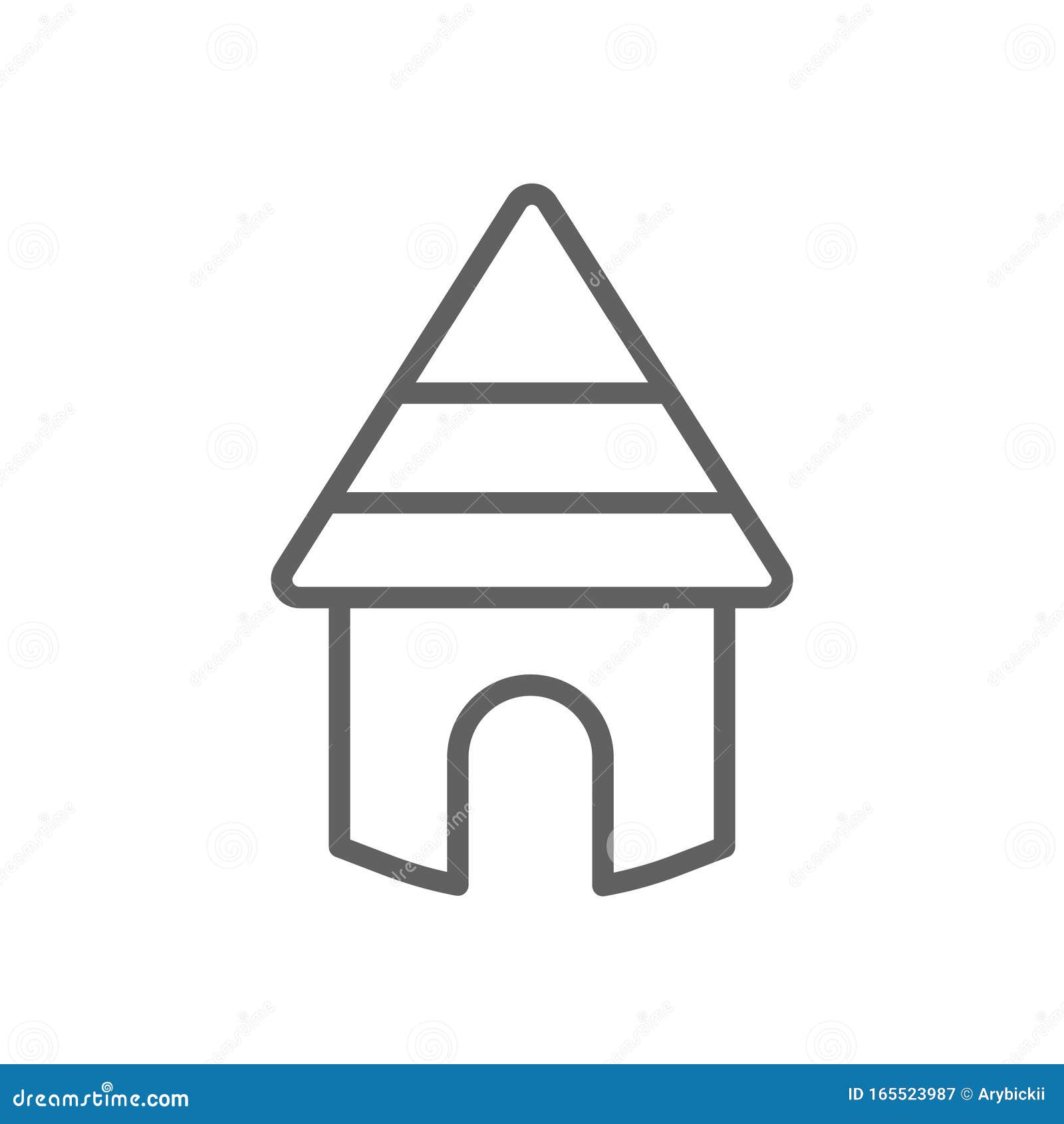 Vector Hut Icon. African House Symbol Stock Vector - Illustration of ...