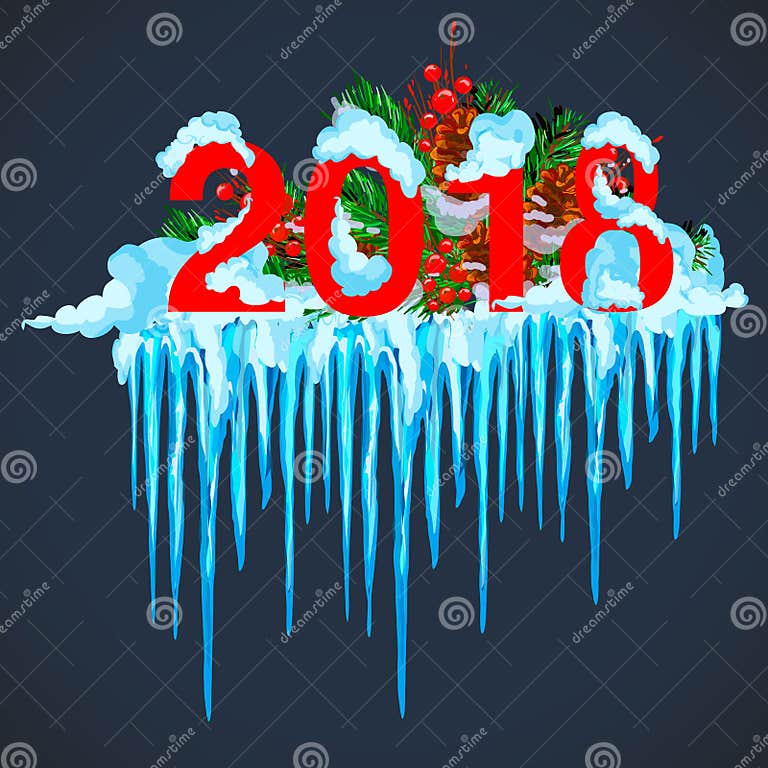 Vector Icicle and Snow Elements Clipart. Different Snow Cap Stock ...