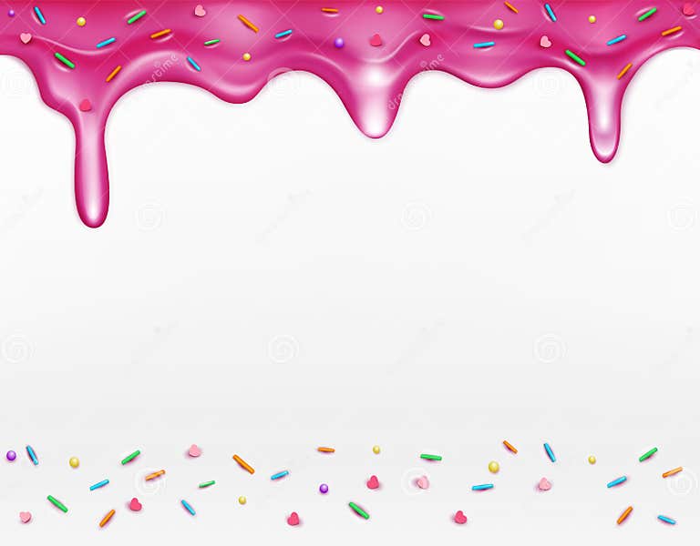 Vector Icing with Sprinkles (element for Design) Stock Vector ...
