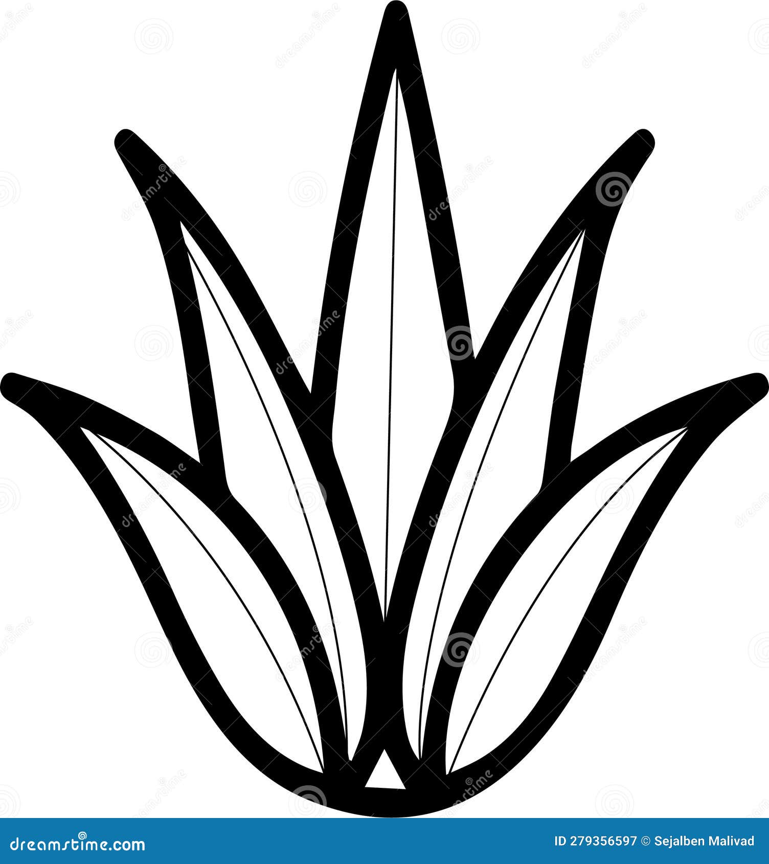 Vector Icon for Agave Illustration. Stock Vector - Illustration of ...