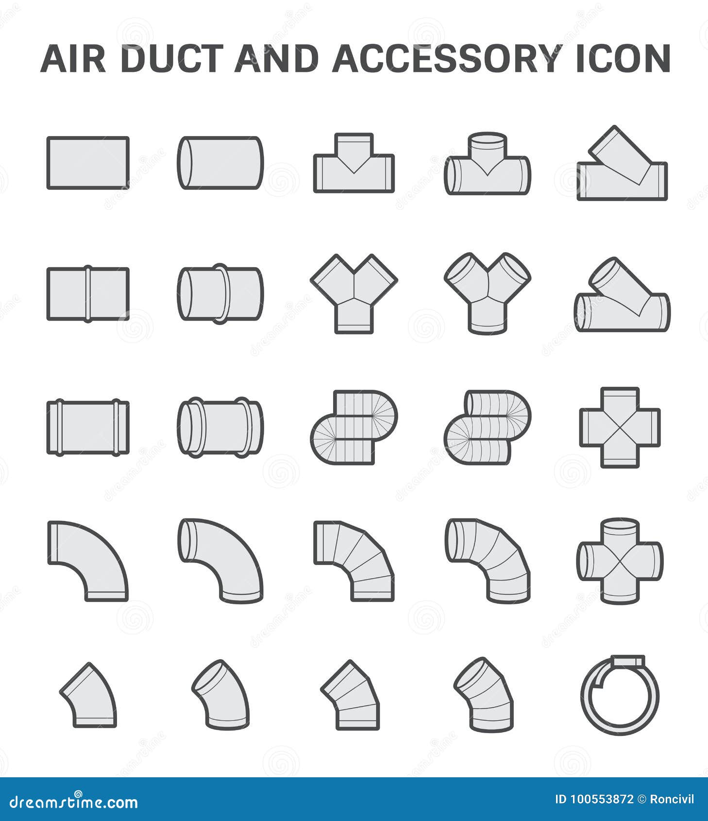 Air duct icon stock vector. Illustration of ducting - 100553872
