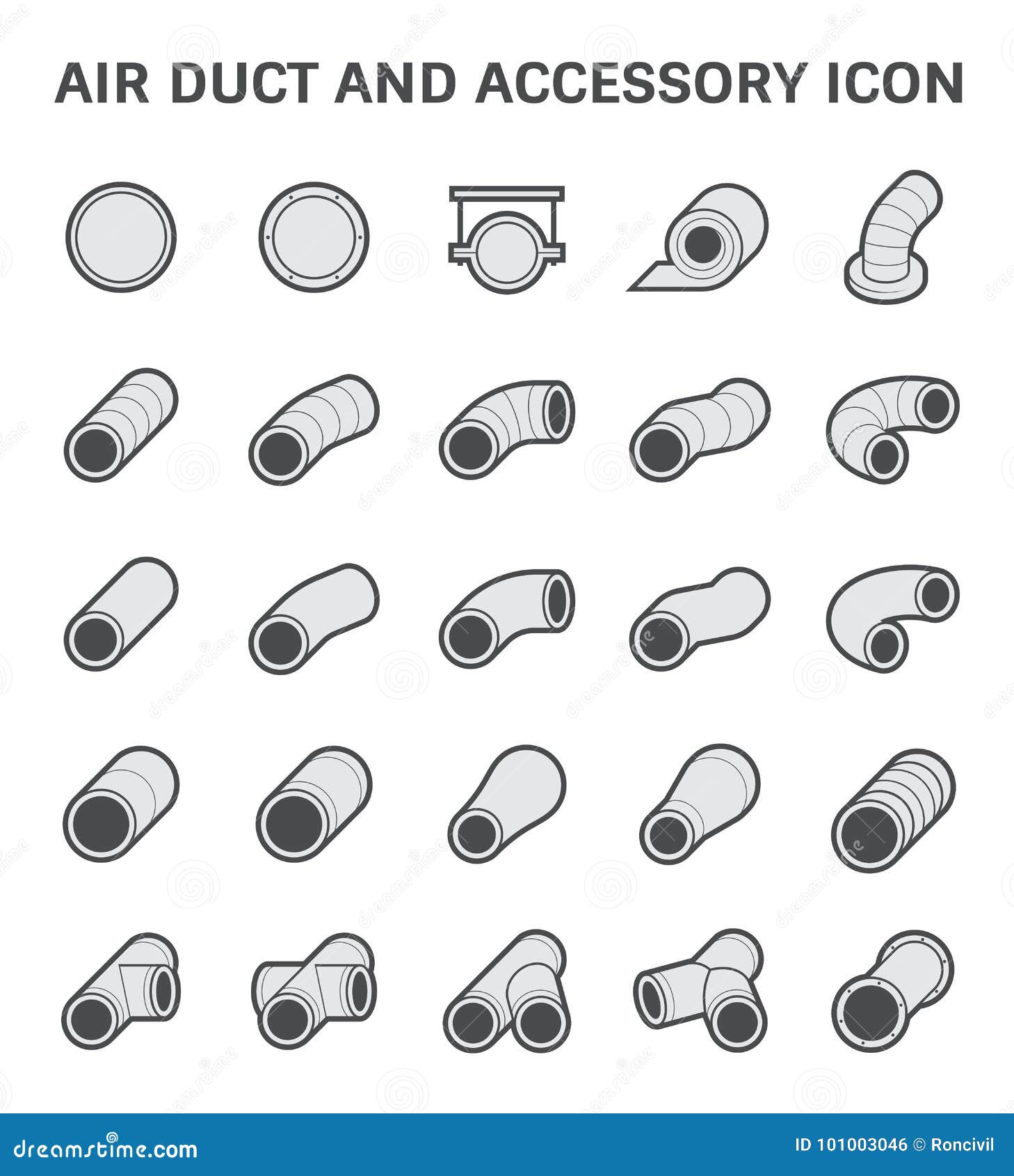 Air Duct Icon stock vector. Illustration of building - 101003046