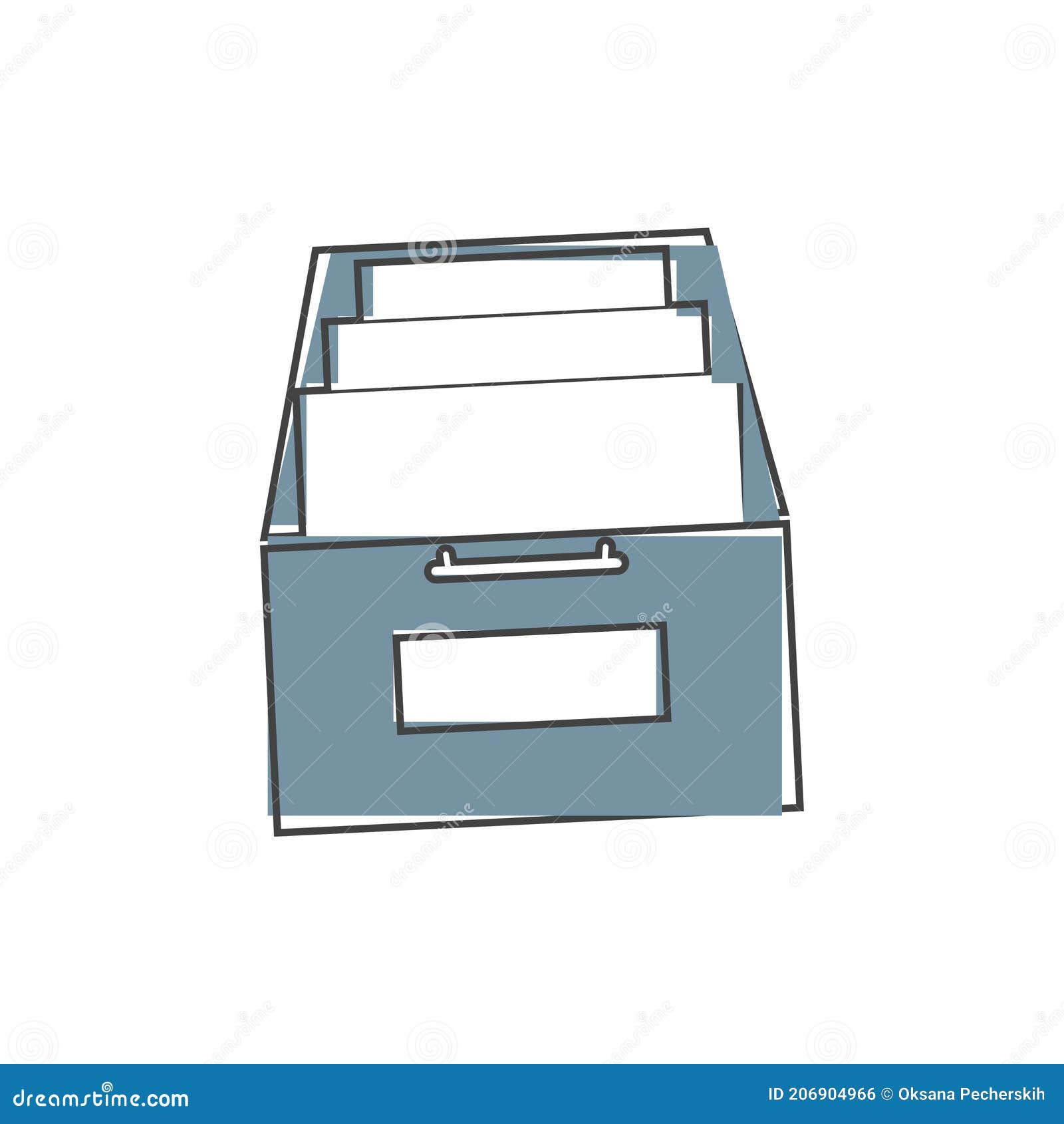 Vector Icon Archived Documents, Storing Documents in Archives on ...