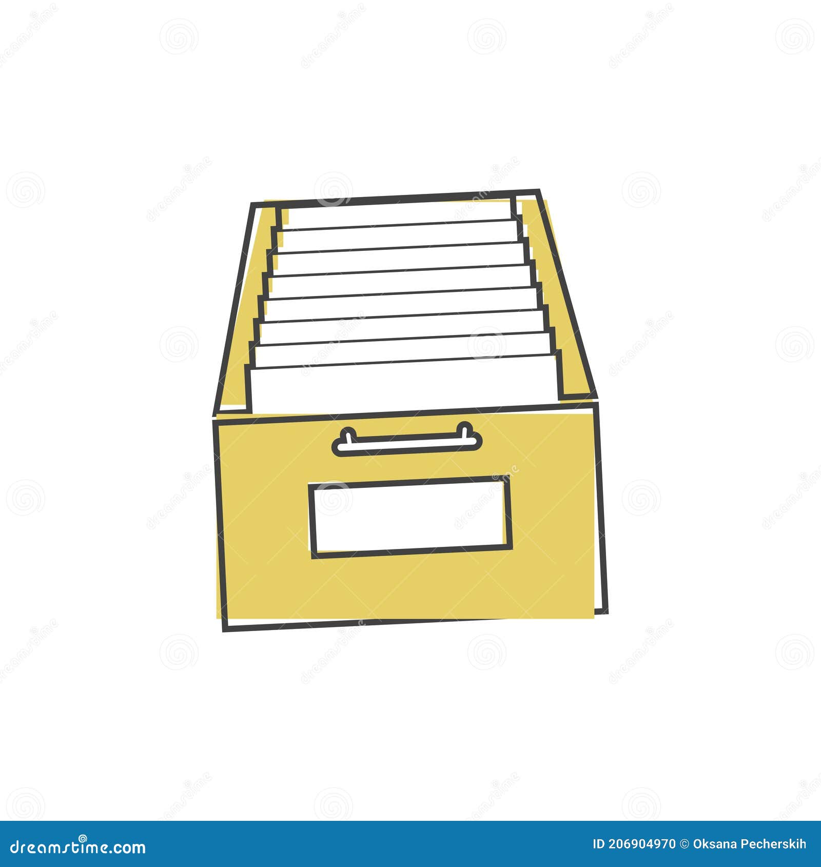 Vector Icon Archived Documents, Storing Documents in Archives on ...