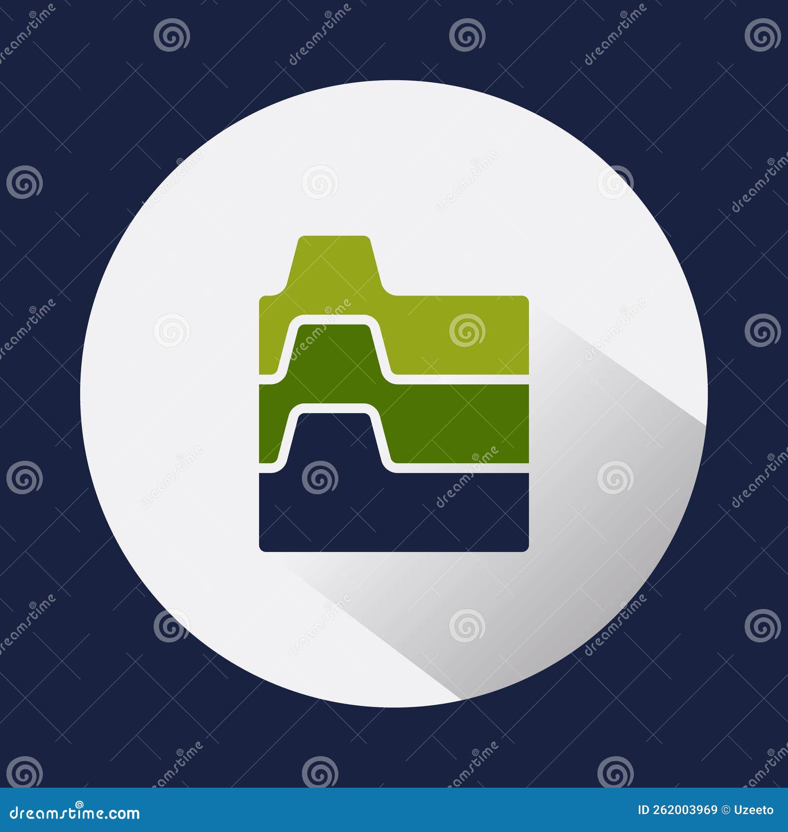 Vector Icon Archived Documents, Storing Documents Stock Vector ...