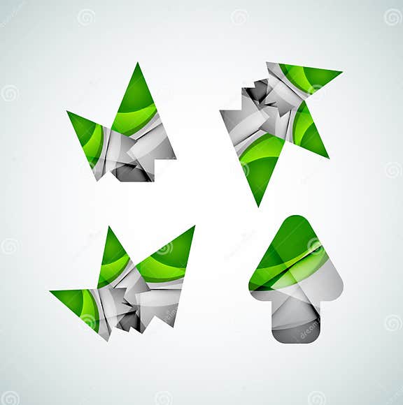 Vector Icon, Arrow Mouse Pointer or Directional Symbol Stock Vector ...